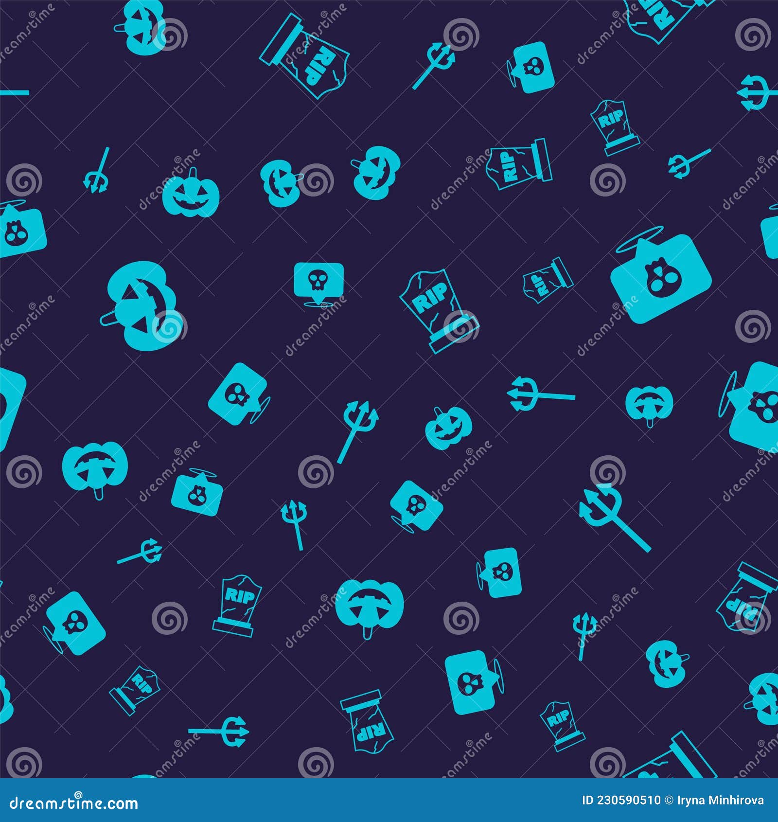 Skull Devil Logo Vector | CartoonDealer.com #142490012