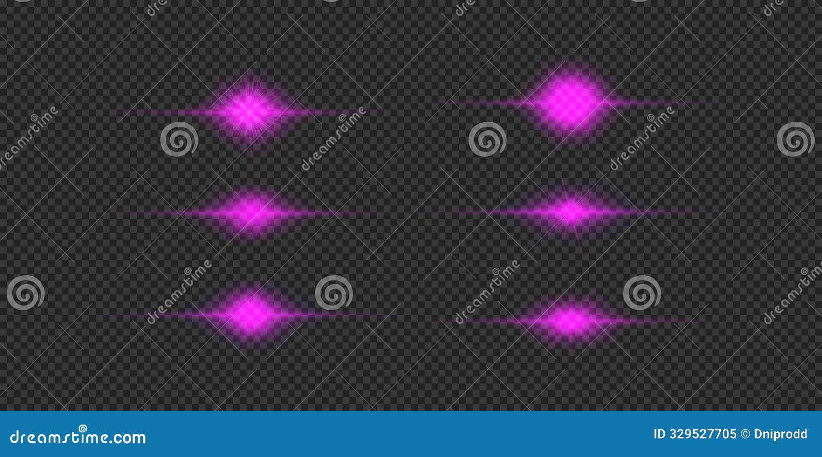 Purple Horizontal Light Effect Of Lens Flares Cartoon Vector ...