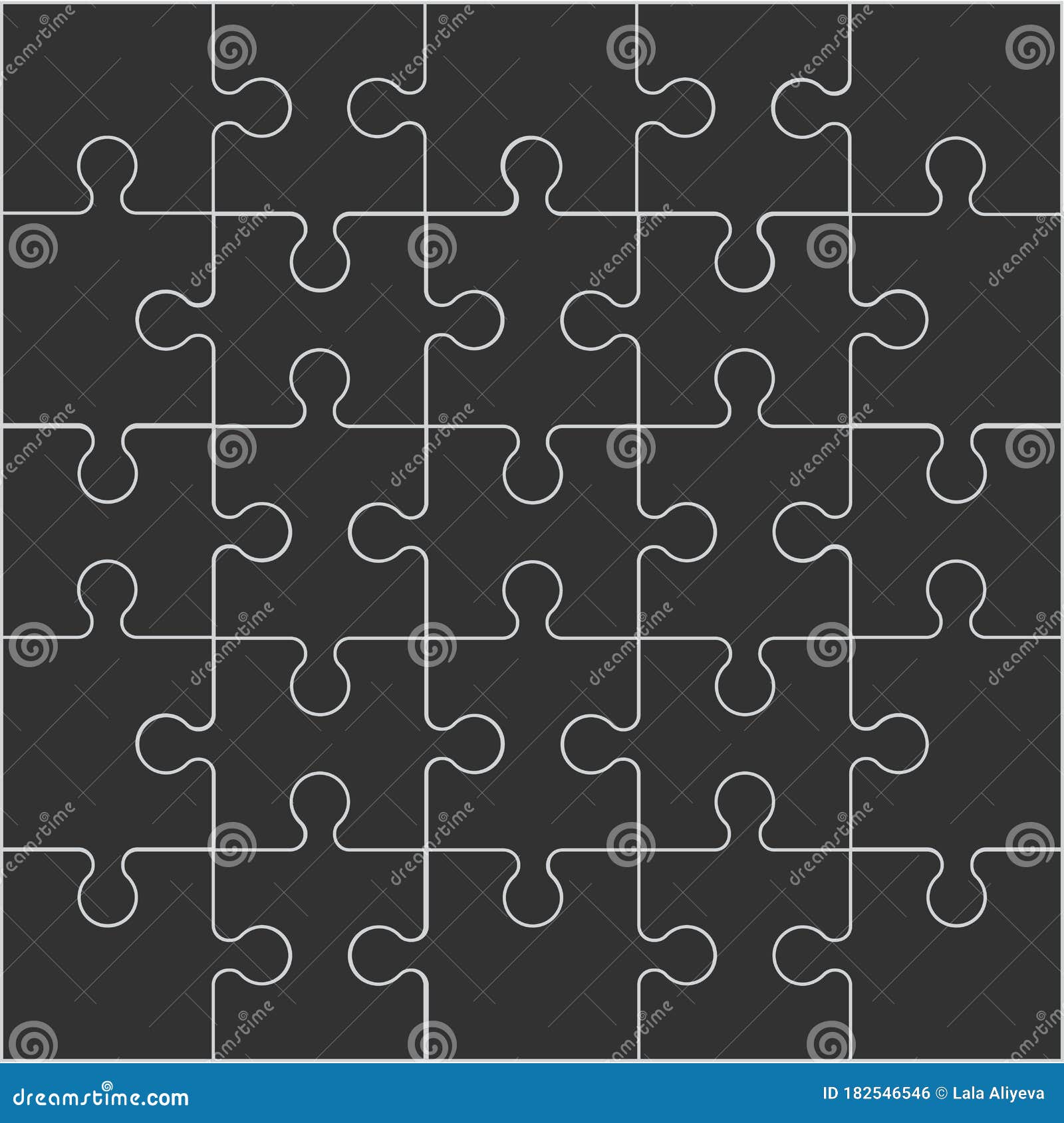 Set Puzzle Pieces. Texture Mosaic Background. Vector Stock Illustration ...