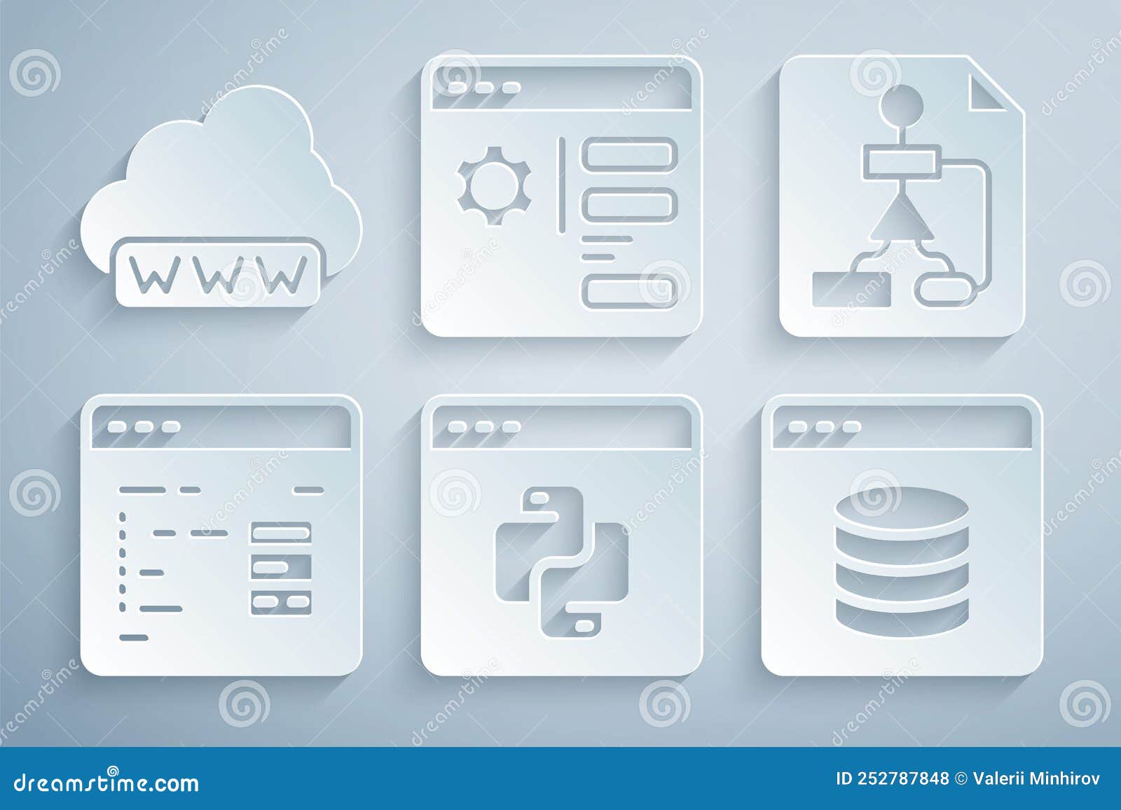 Set Python Programming Language Flowchart Software Server Data Web Hosting Browser Setting
