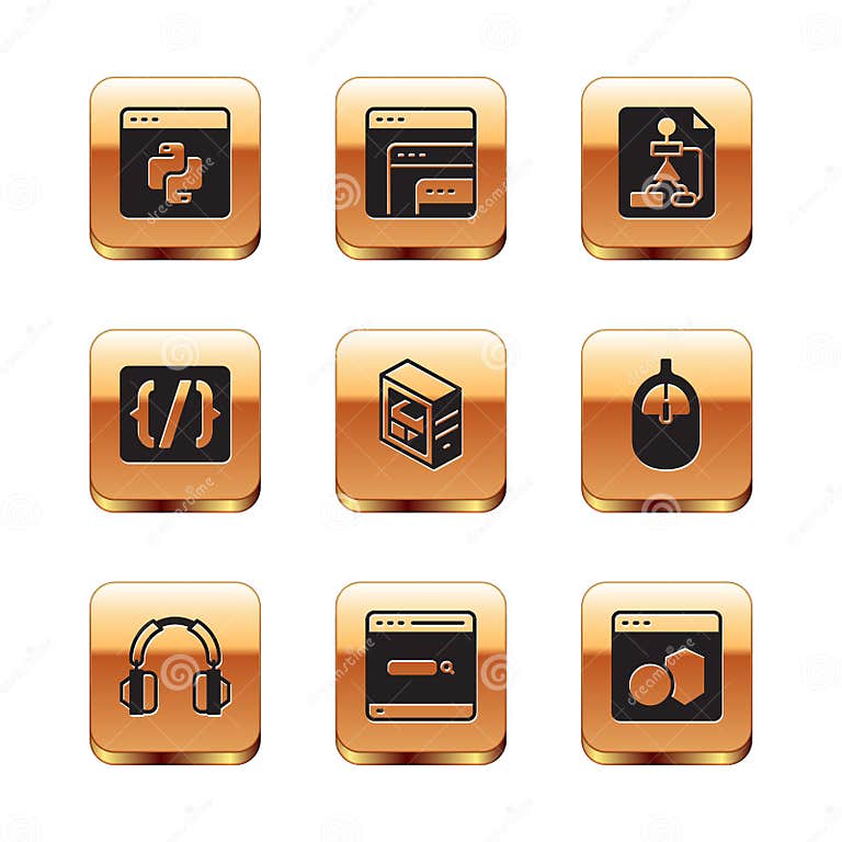 Set Python Programming Language, Headphones, Search Engine, Computer, Programming Syntax ...