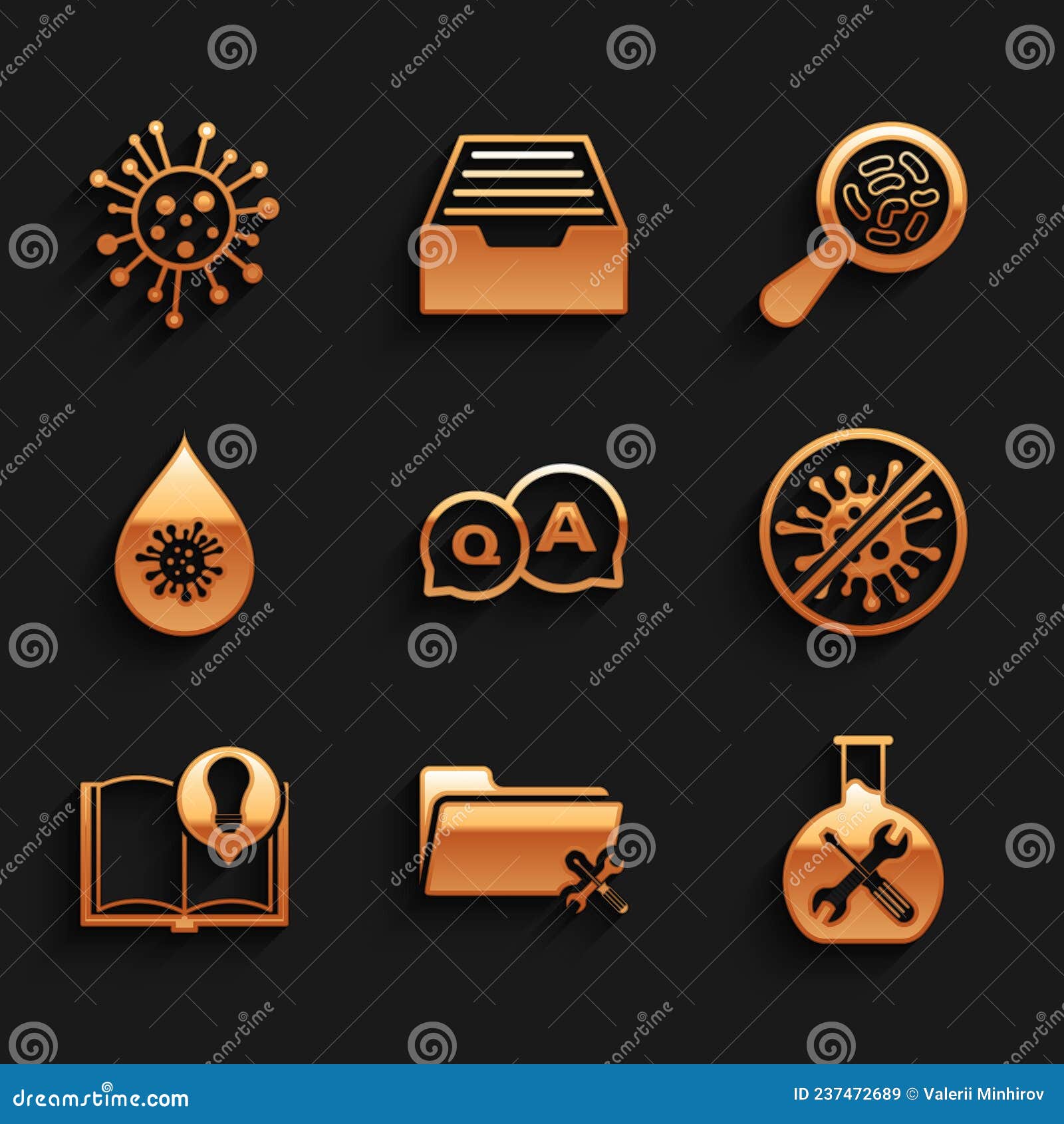 Set Question and Answer, Folder Service, Bioengineering, Stop Virus ...