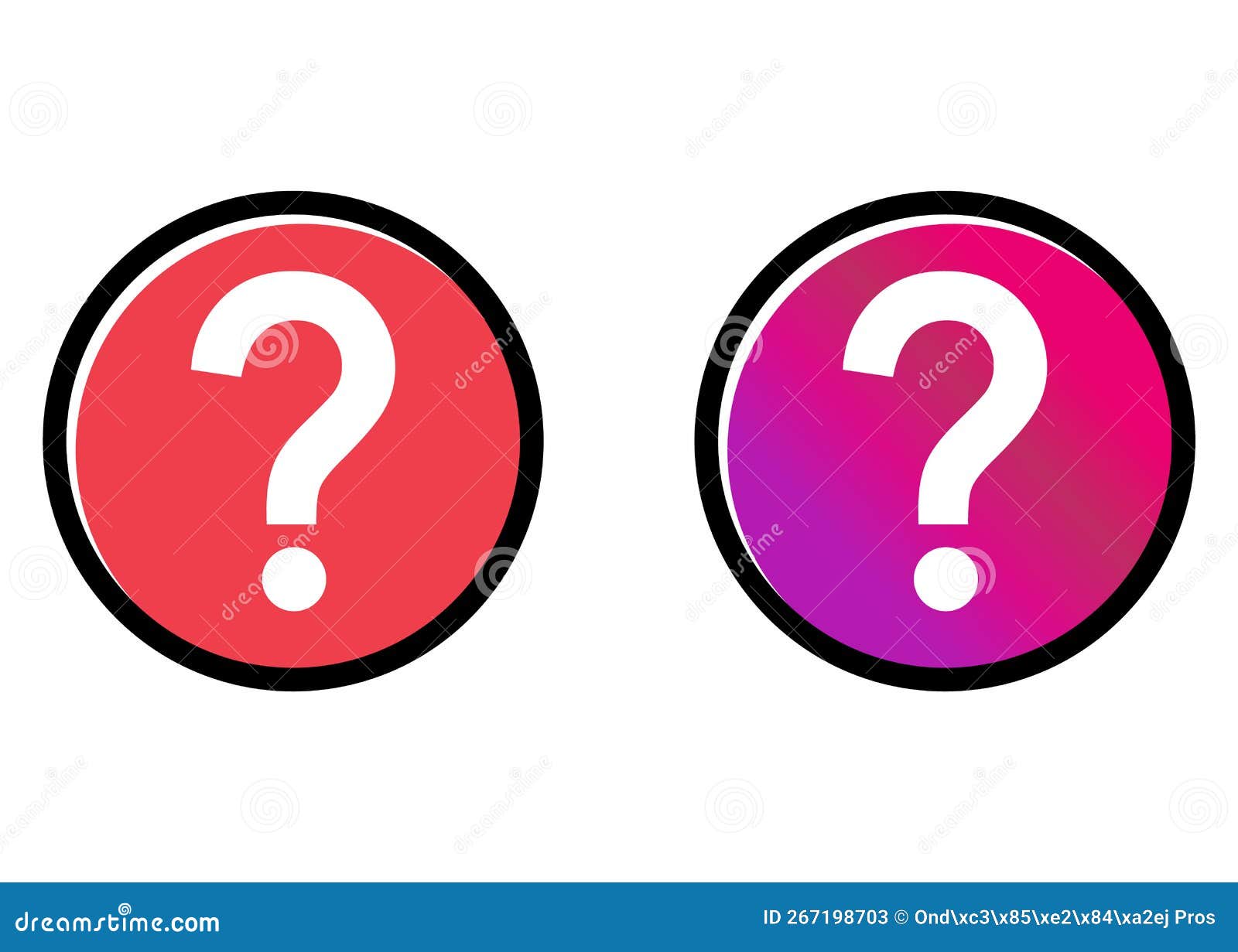 Set of Question Icon Mark, Help or Ask Bubble Graphic Symbol, Web Faq ...