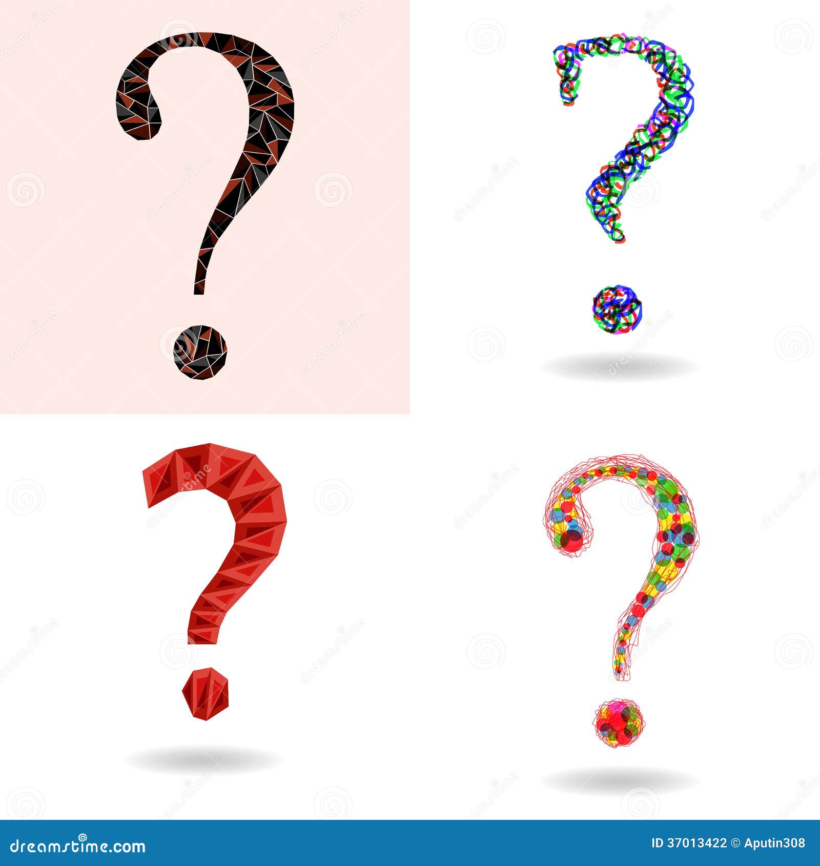 Set of question marks. stock vector. Illustration of design - 37013422