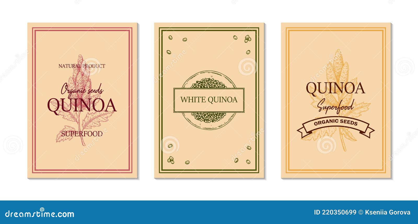 Quinoa Hand Written Lettering Logo Vector Illustration | CartoonDealer ...