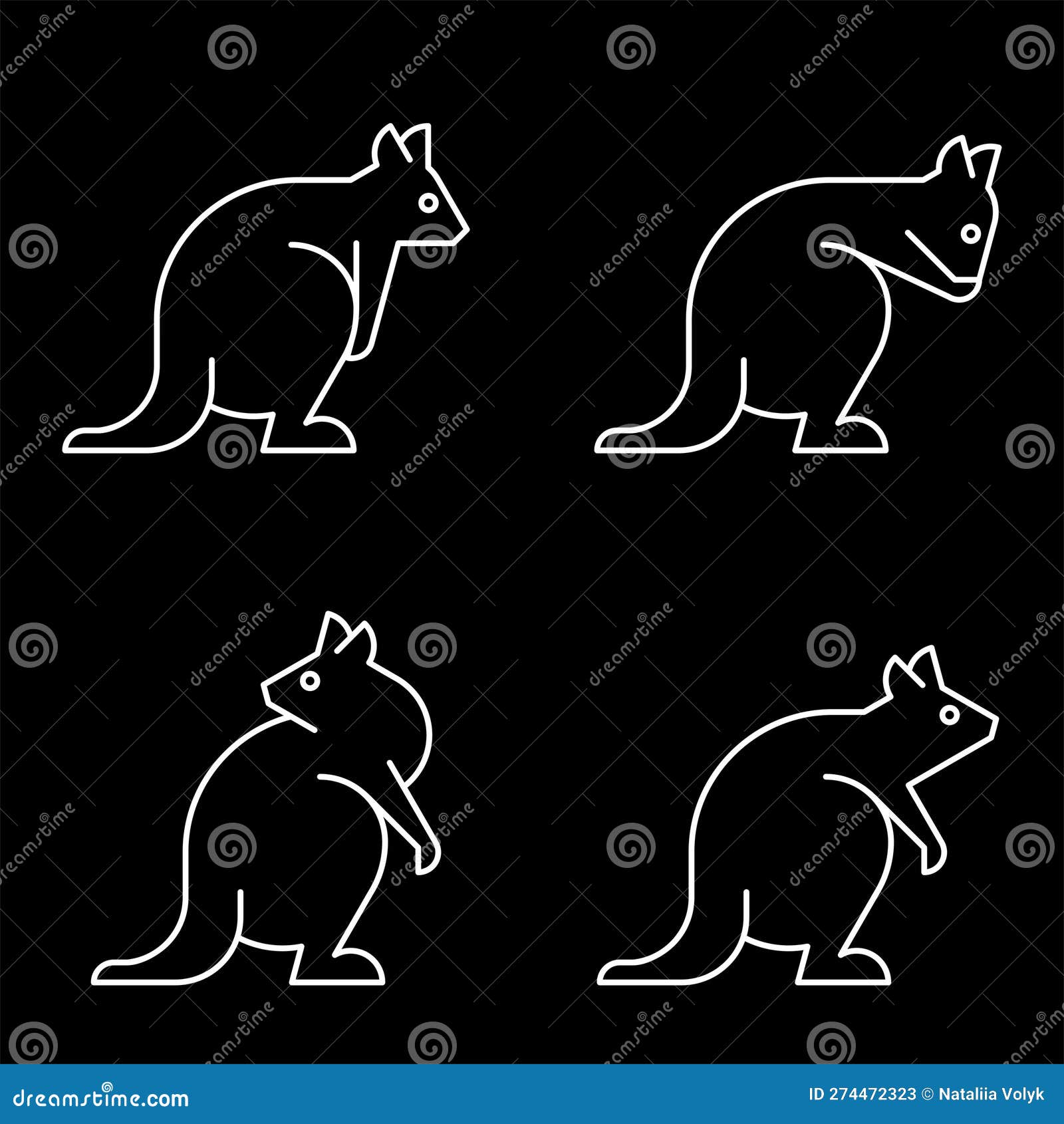 Quokka Logo Vector Illustration | CartoonDealer.com #274383180