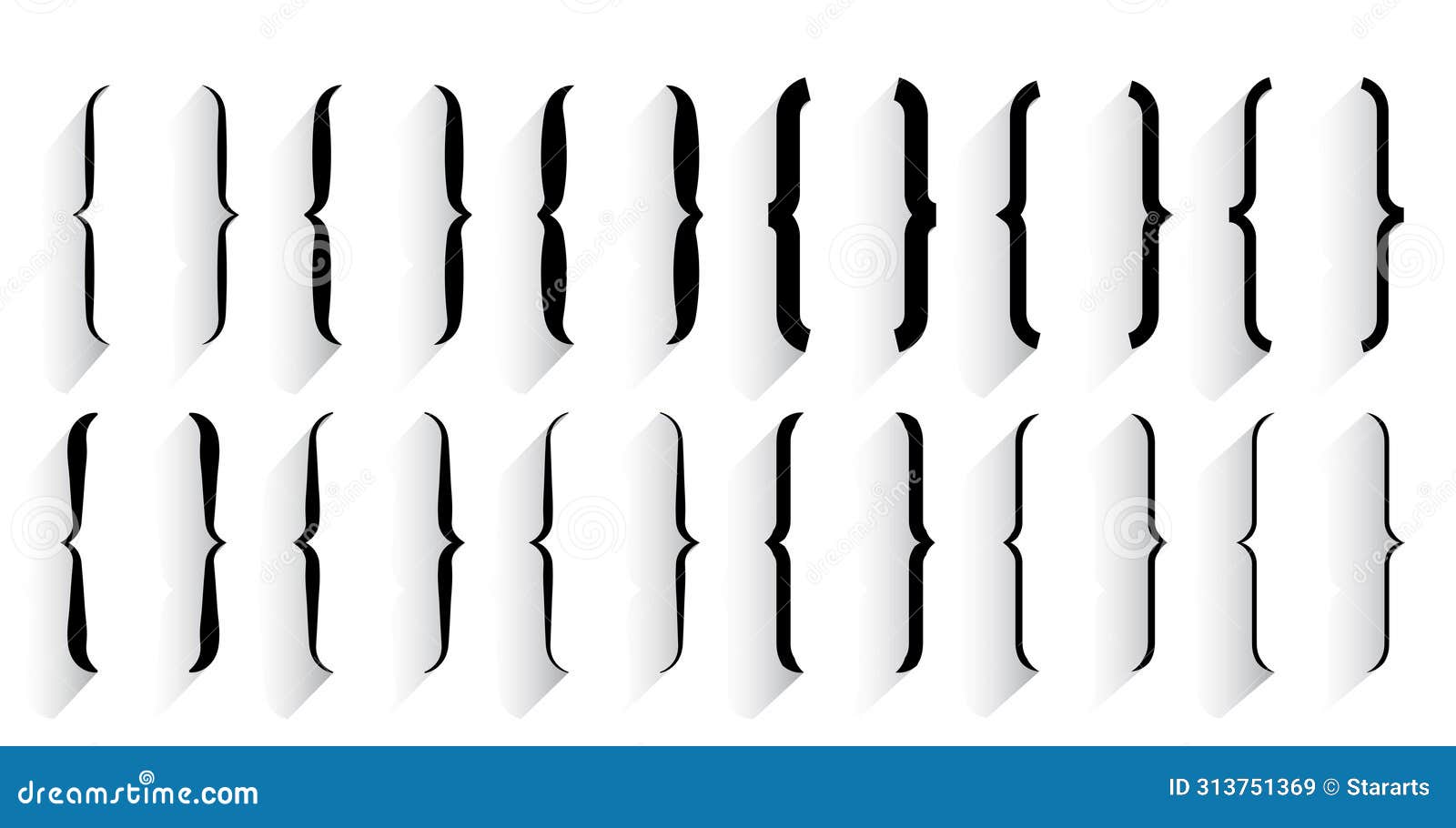 Set of Quotation Bracket Frame Background for Discussion and Debate ...