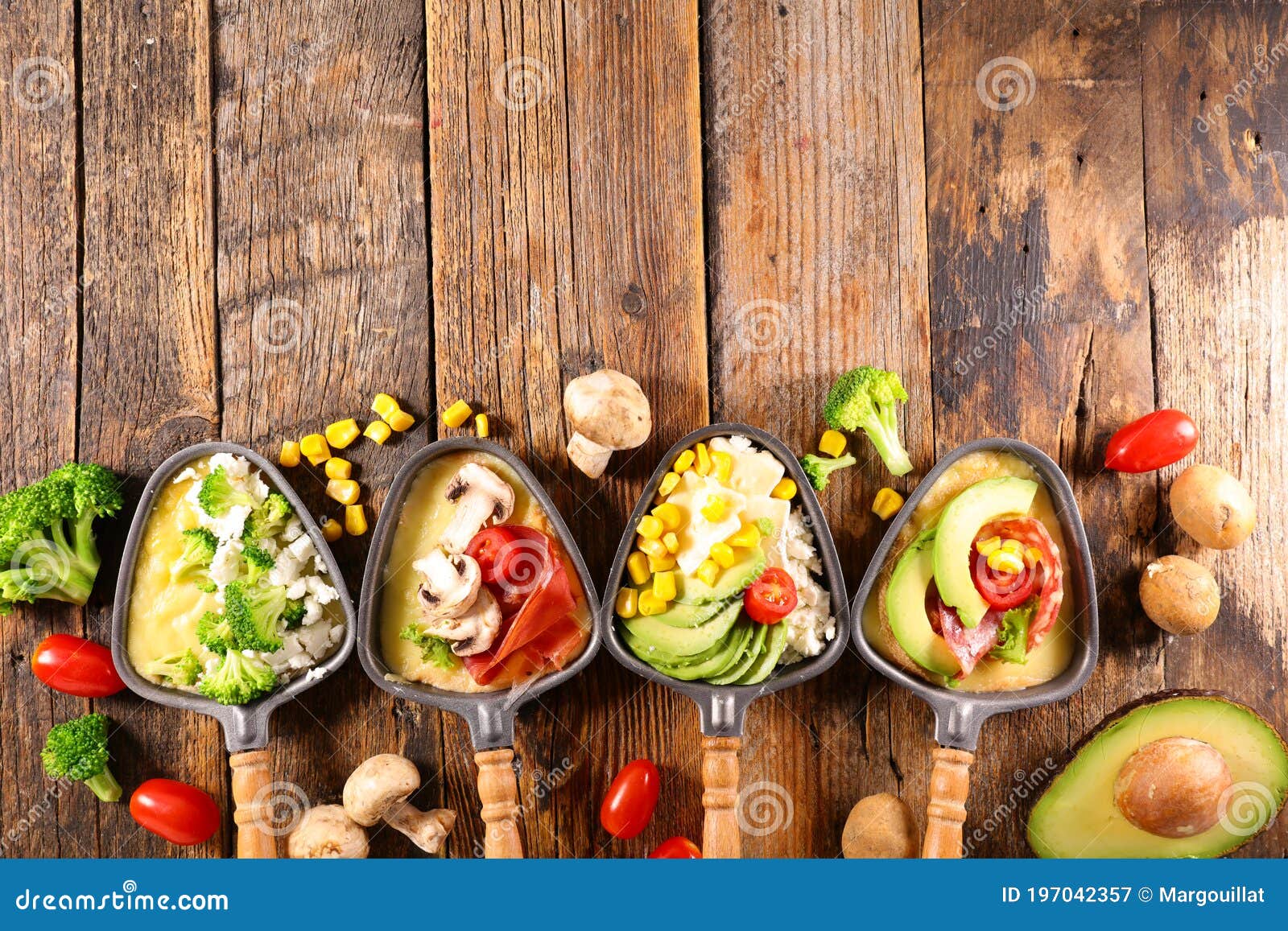 Raclette Spoon with Vegetables Stock Image - Image of health, tomato ...