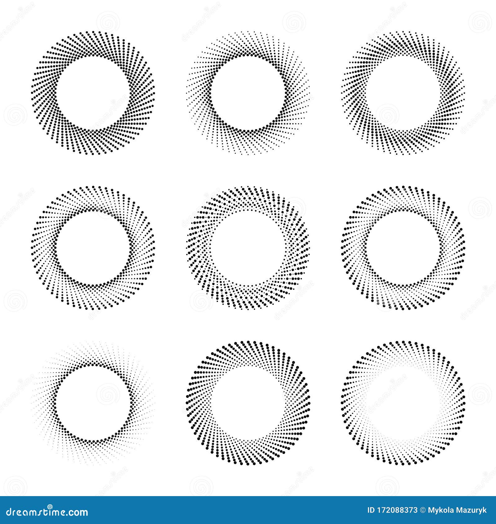 Circle Of Books. Set Of Colorful Books Illustration. Hand Drawn Vector ...