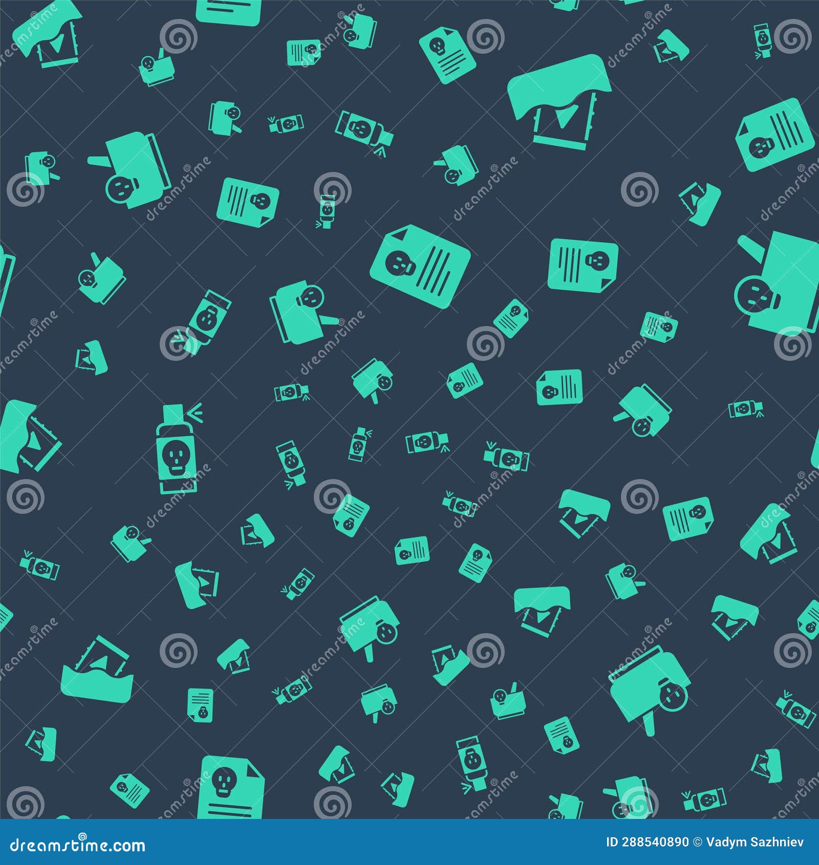 Set Radiation Warning Document, Radioactive Waste Barrel, Spray Against ...