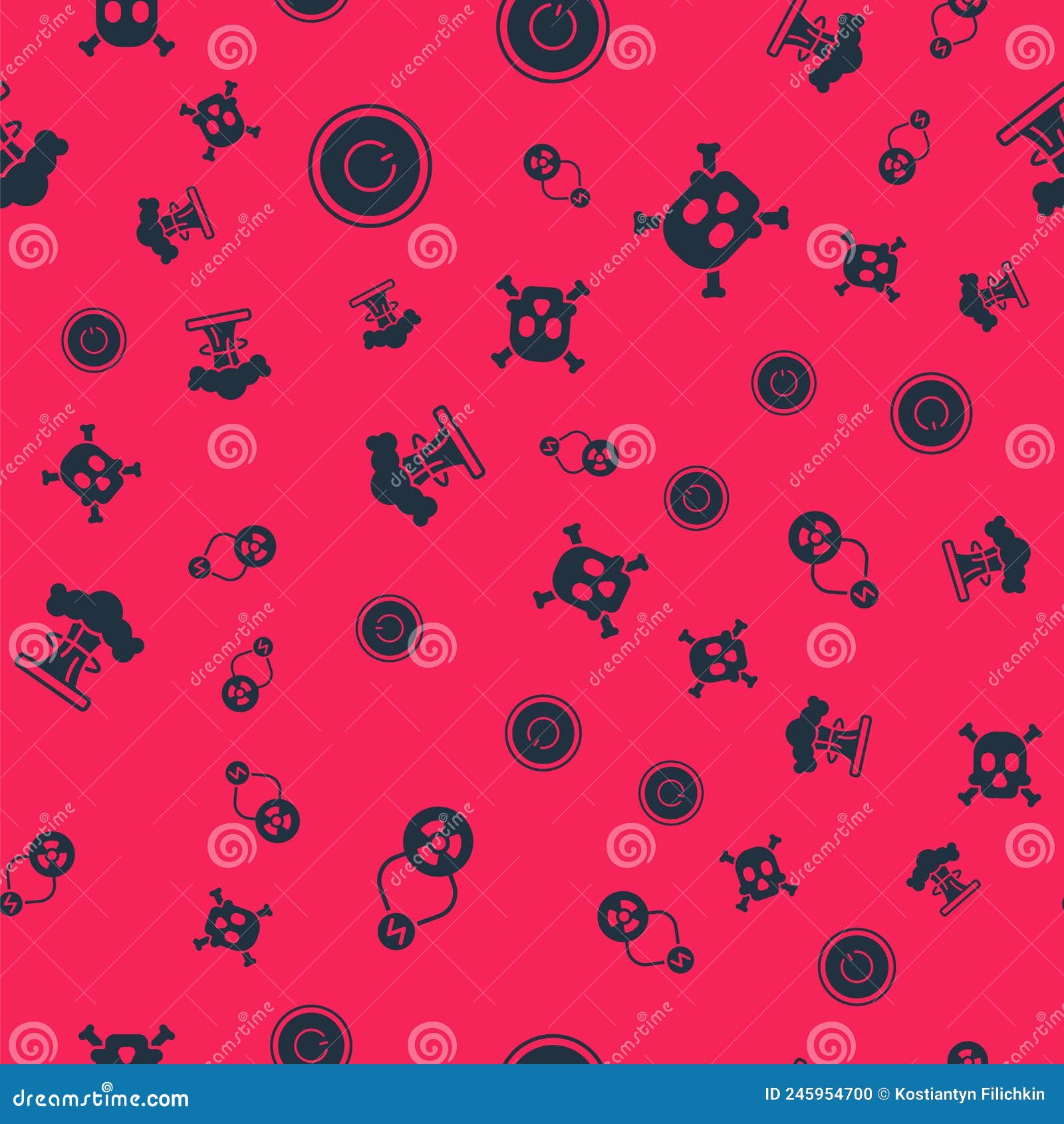 Set Radioactive Exchange Energy, Power Button, Nuclear Explosion and ...