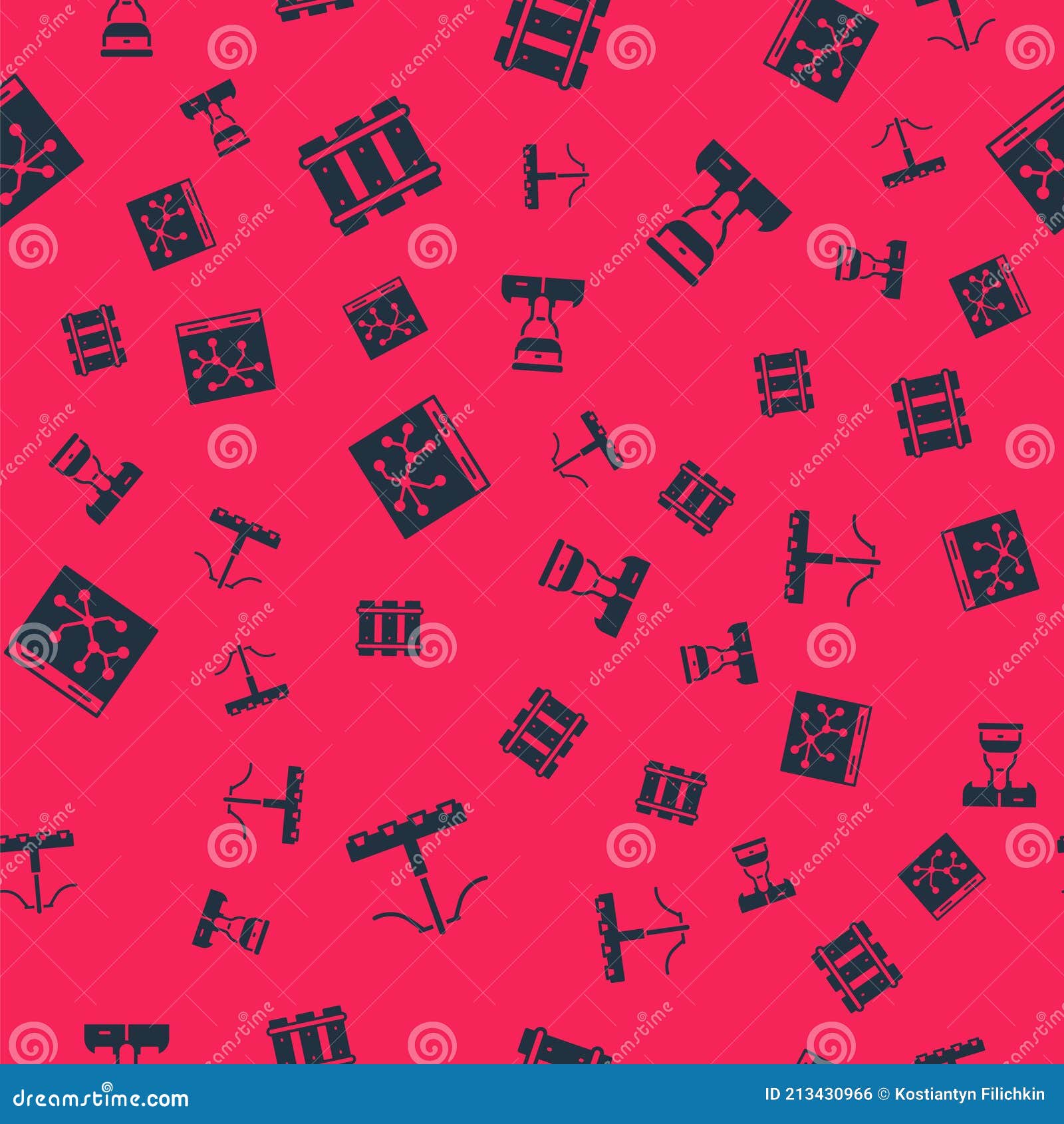 Set Railway, Railway, Railroad Track, Map and Train Conductor on ...