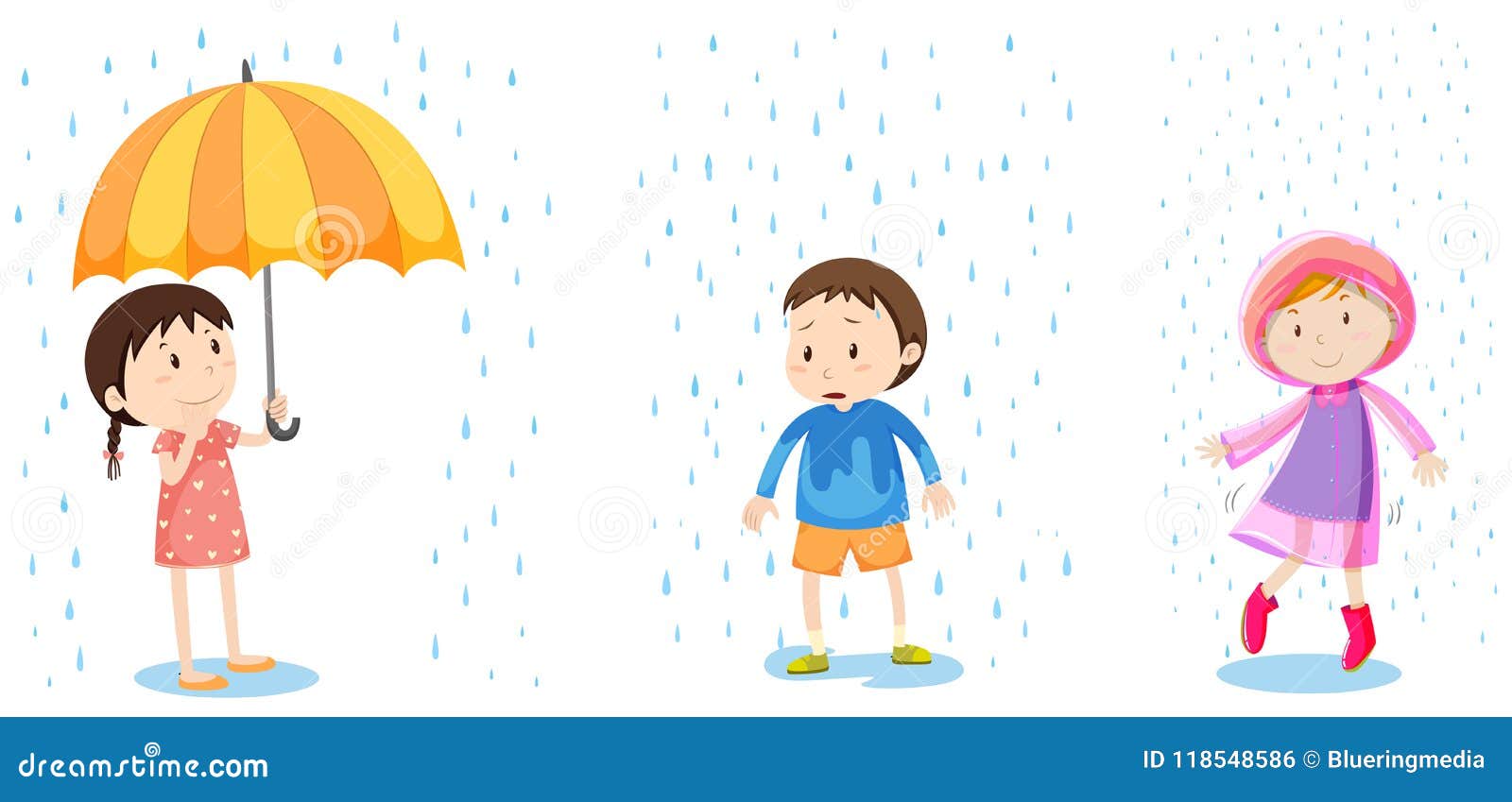 A Set of Rain Protection stock vector. Illustration of safety - 118548586