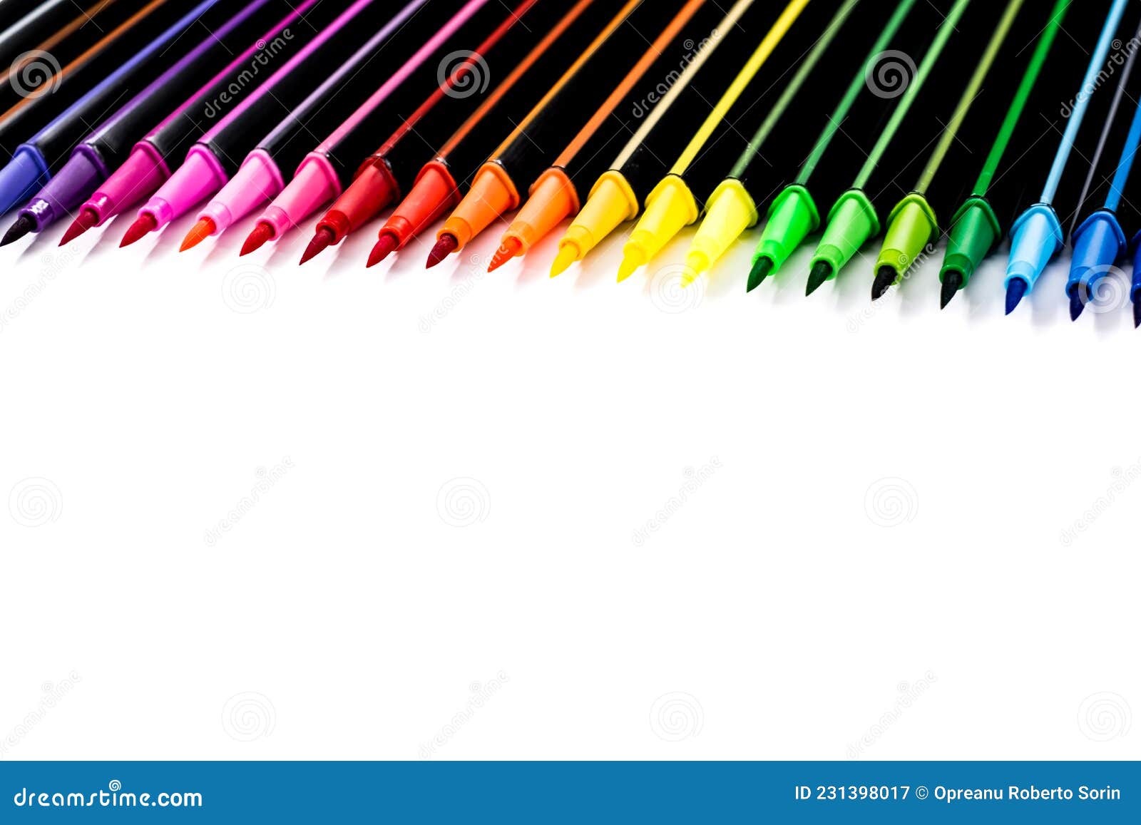 Rainbow Markers Stock Image | CartoonDealer.com #101960311