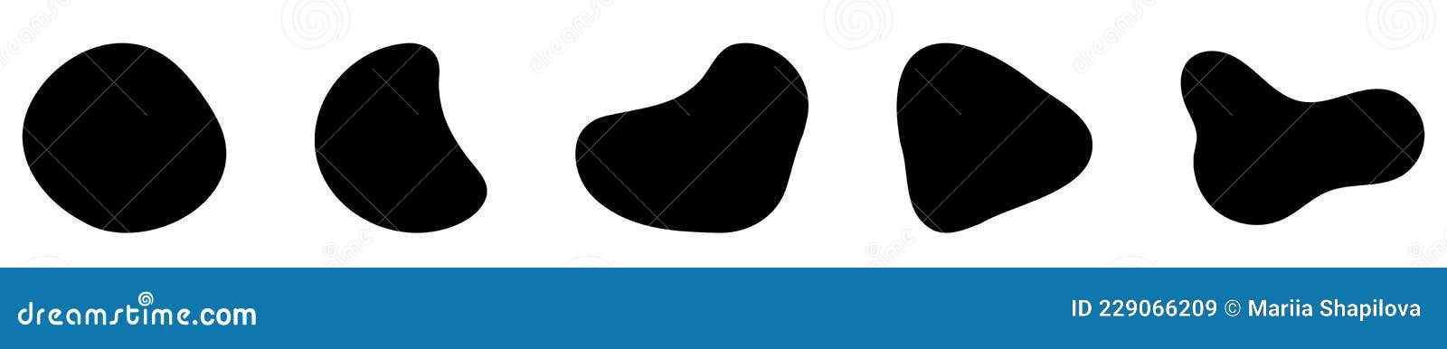 Random Blotch, Inkblot. Organic Blob, Blot. Speck Shape.Splat, Fleck ...