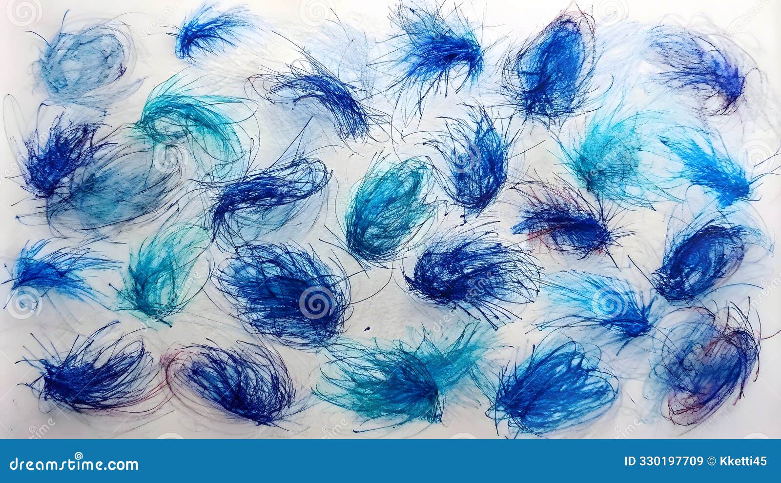 Set of Random Chaotic Lines. Hand Drawing Insane Tangled Scribble Clew ...