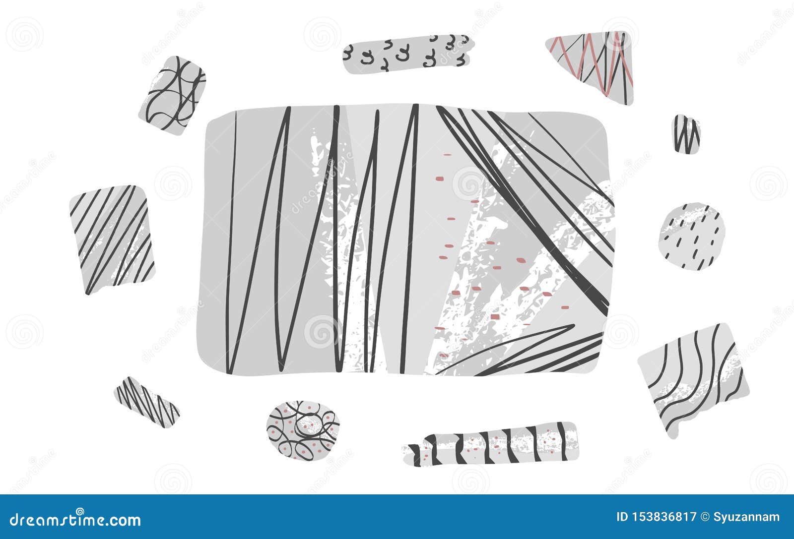 Set of Random Design Elements. Vector Collection. Stock Vector ...