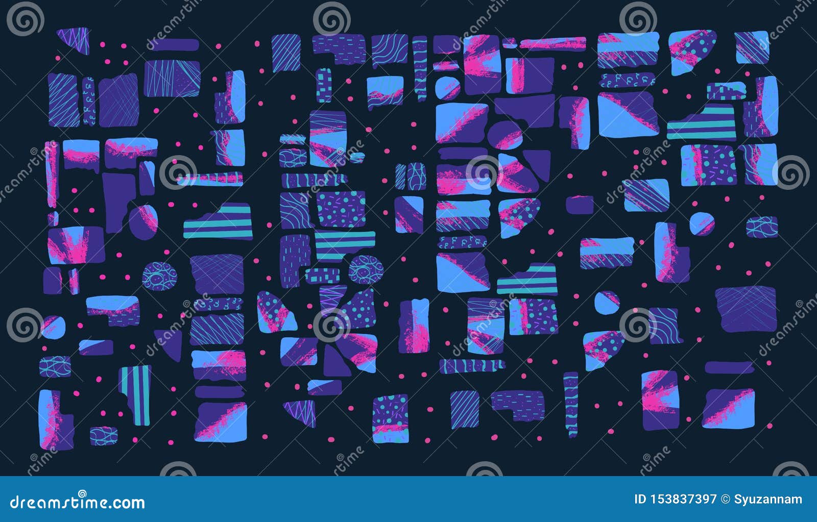 Set of Random Design Elements. Vector Collection. Stock Vector ...