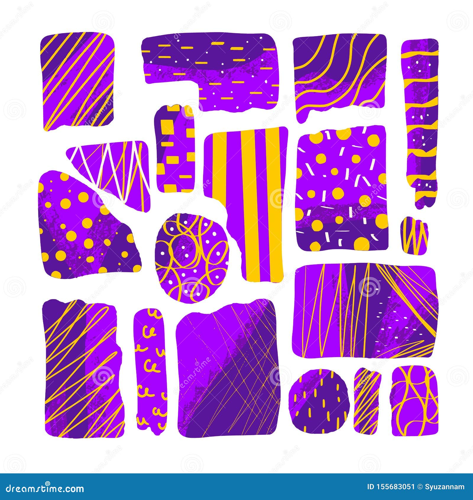 Set of Random Design Elements. Vector Collection. Stock Vector ...