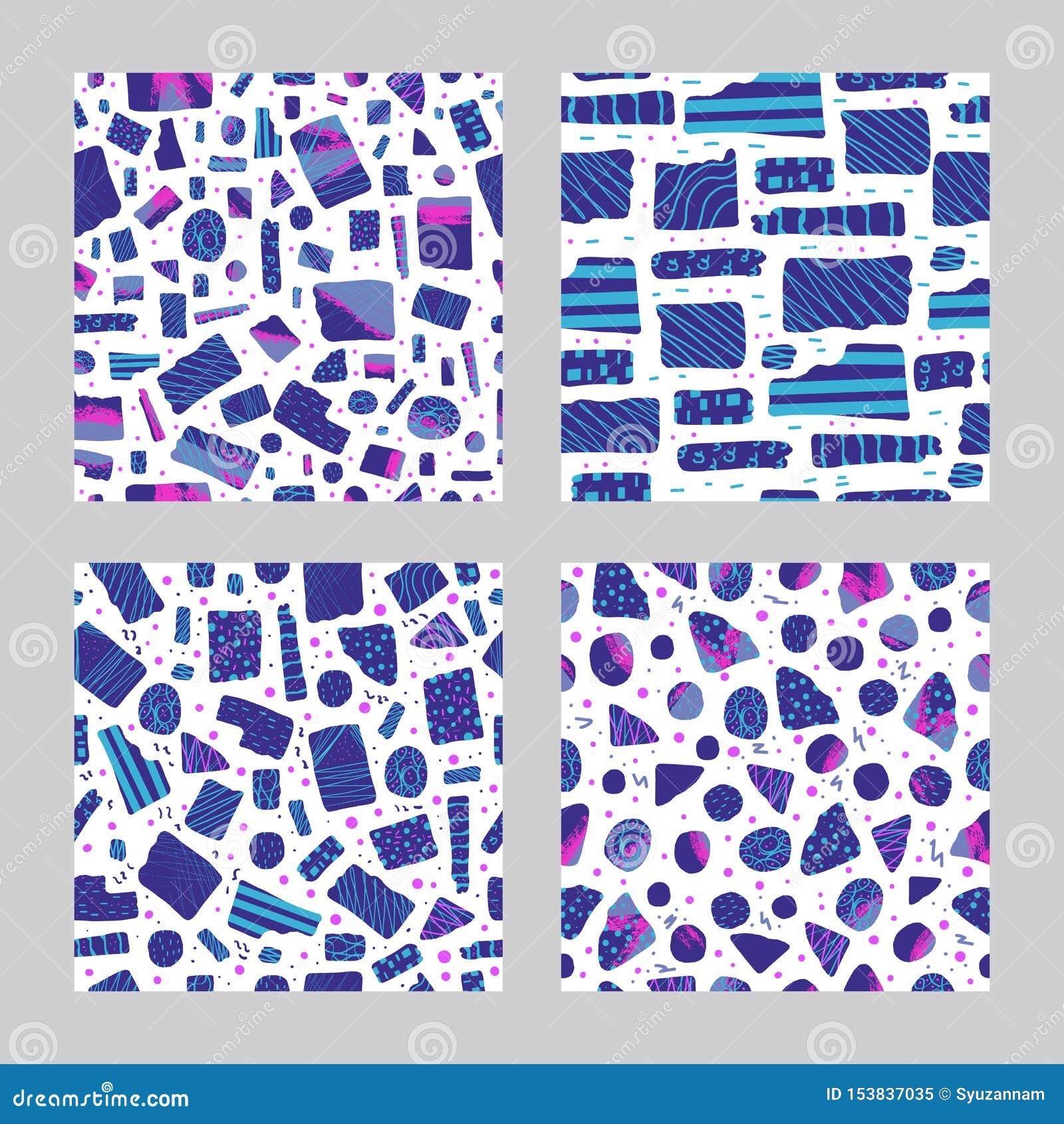 Set of Random Design Elements. Vector Collection. Stock Vector ...