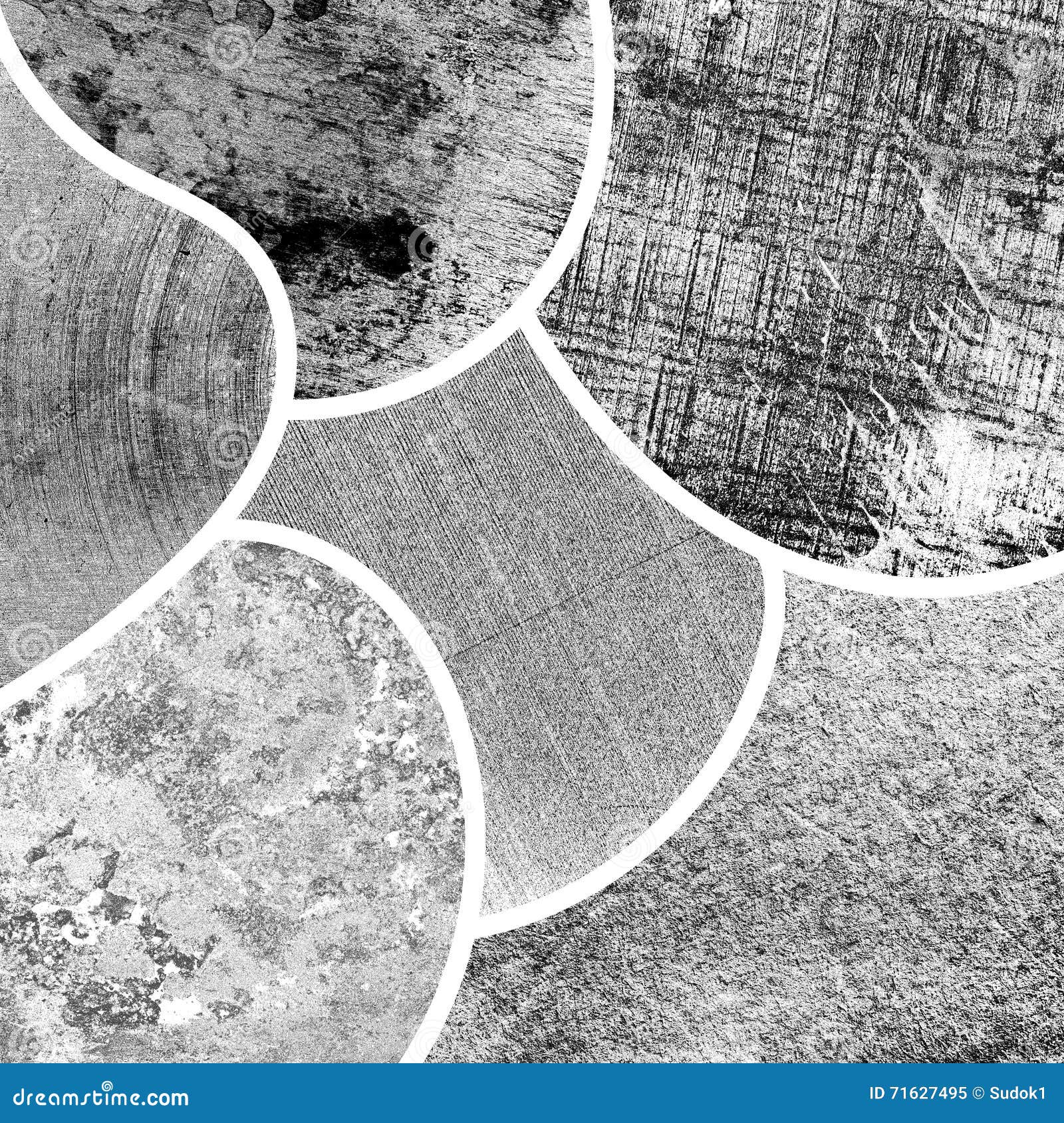 Set of Raster Grunge Textures Stock Illustration - Illustration of dirt ...