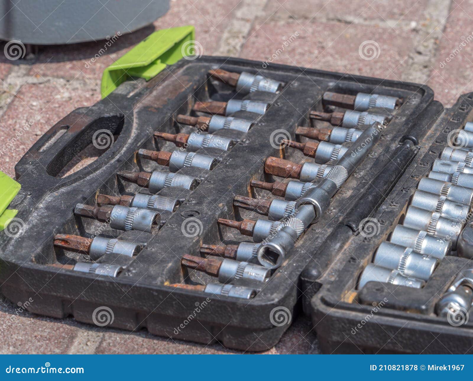 Set of ratchet sockets stock photo. Image of sizes, rattle - 210821878