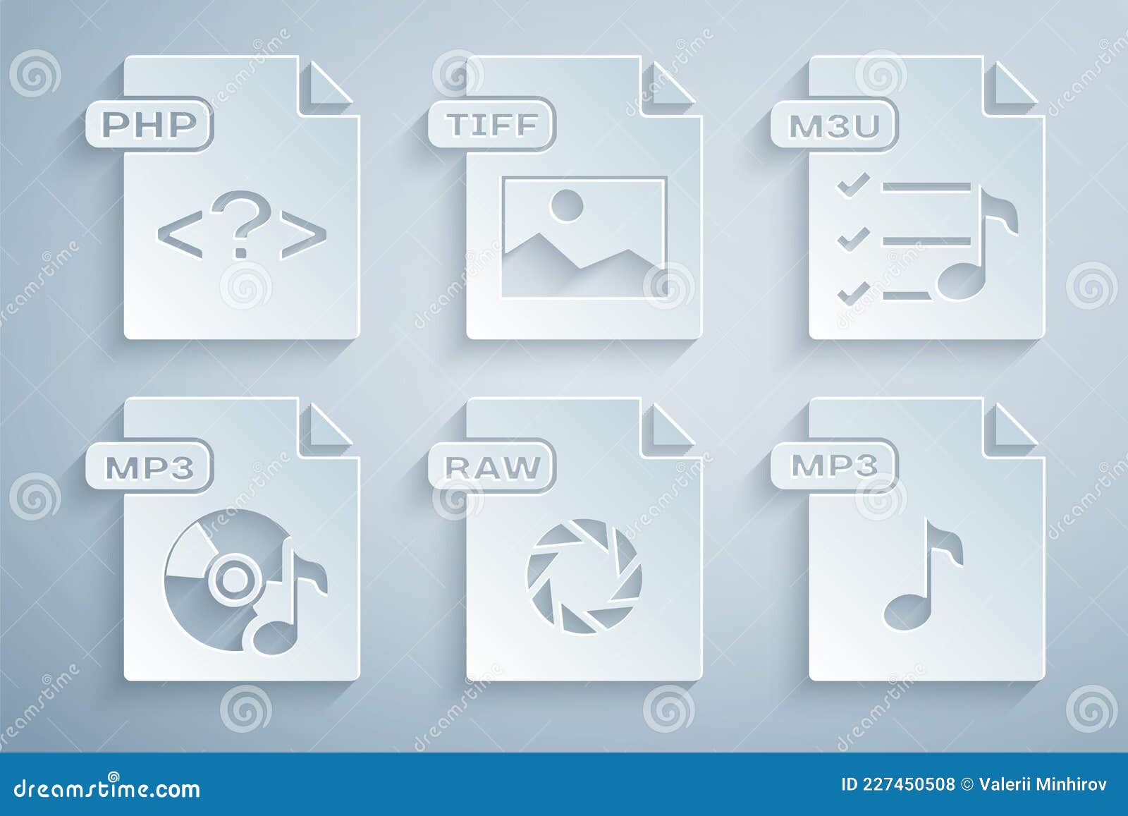 Set RAW File Document, M3U, MP3, TIFF and PHP Icon. Vector Stock Vector ... Set RAW File Document, M3U, MP3, TIFF and PHP Icon. Vector Stock Vector ...