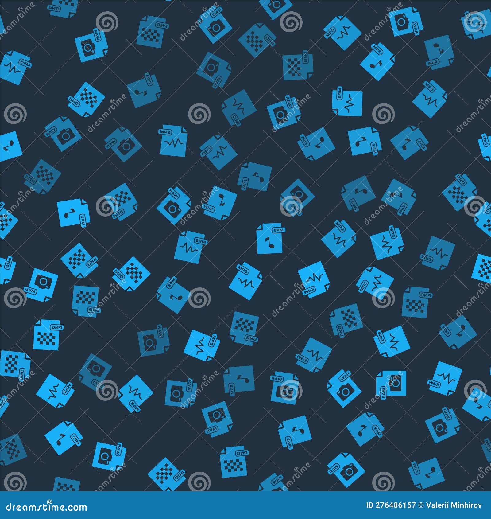 Set RAW File Document, MP3, and PNG on Seamless Pattern. Vector Stock ... Set RAW File Document, MP3, and PNG on Seamless Pattern. Vector Stock ...