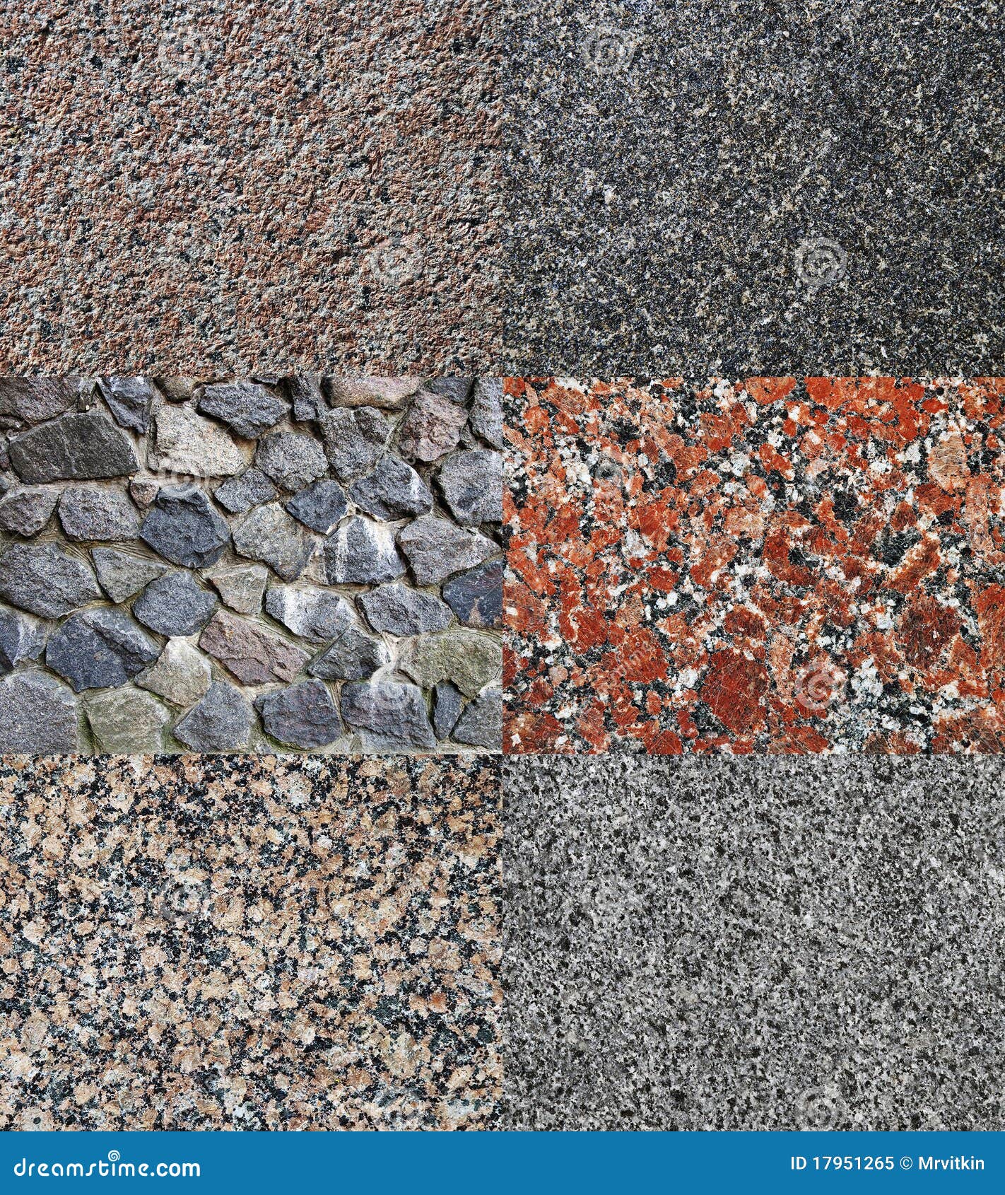A Set of Raw and Polished Granit Textures Stock Image - Image of build ...