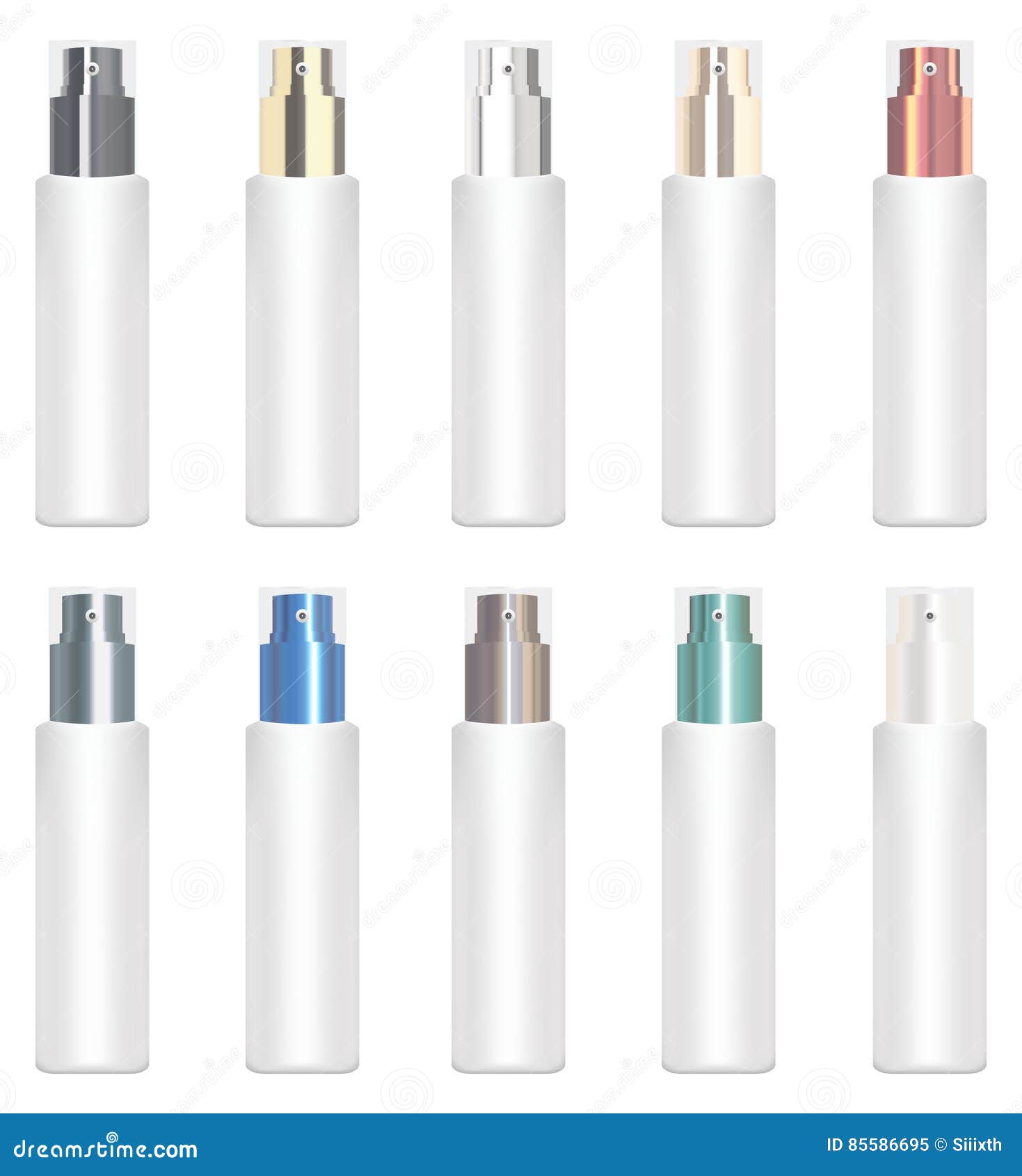 Set of a Real Colorful Cosmetic Tube Vector Stock Vector - Illustration ...