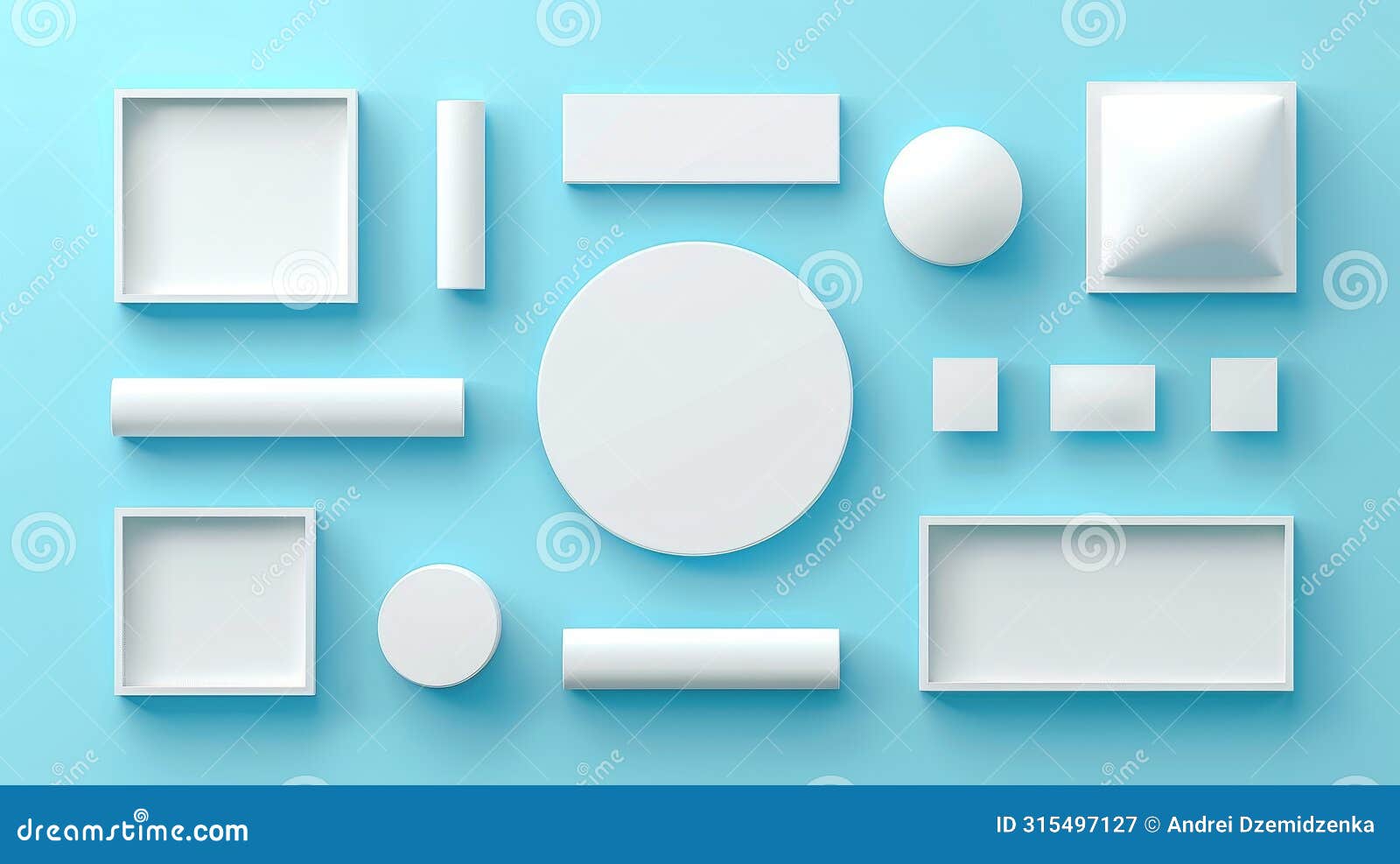 Set of Realistic 3D Speech Boxes Isolated on Black Background. Round ...