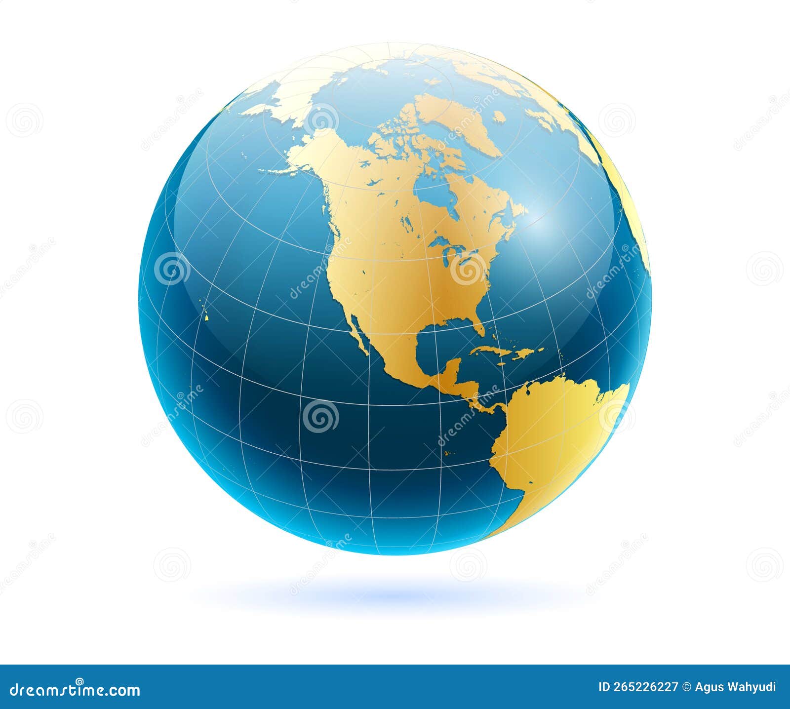 Set of Realistic Earth Globe Glossy Isolated Stock Vector ...