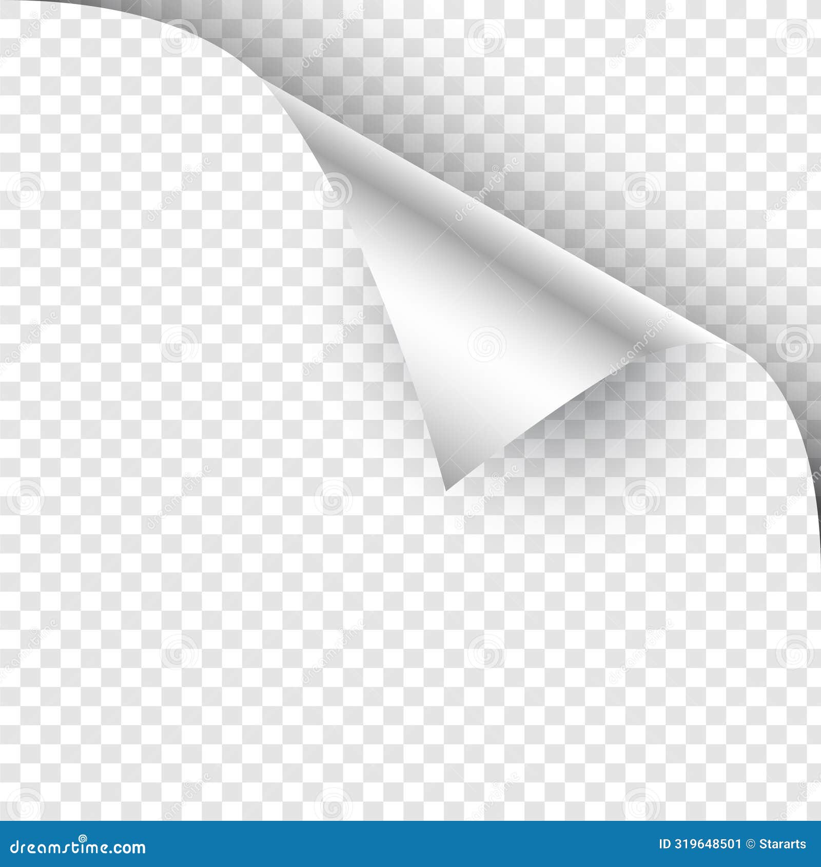 Set of Realistic Empty Page Fold Corner Template Design Stock Vector ...