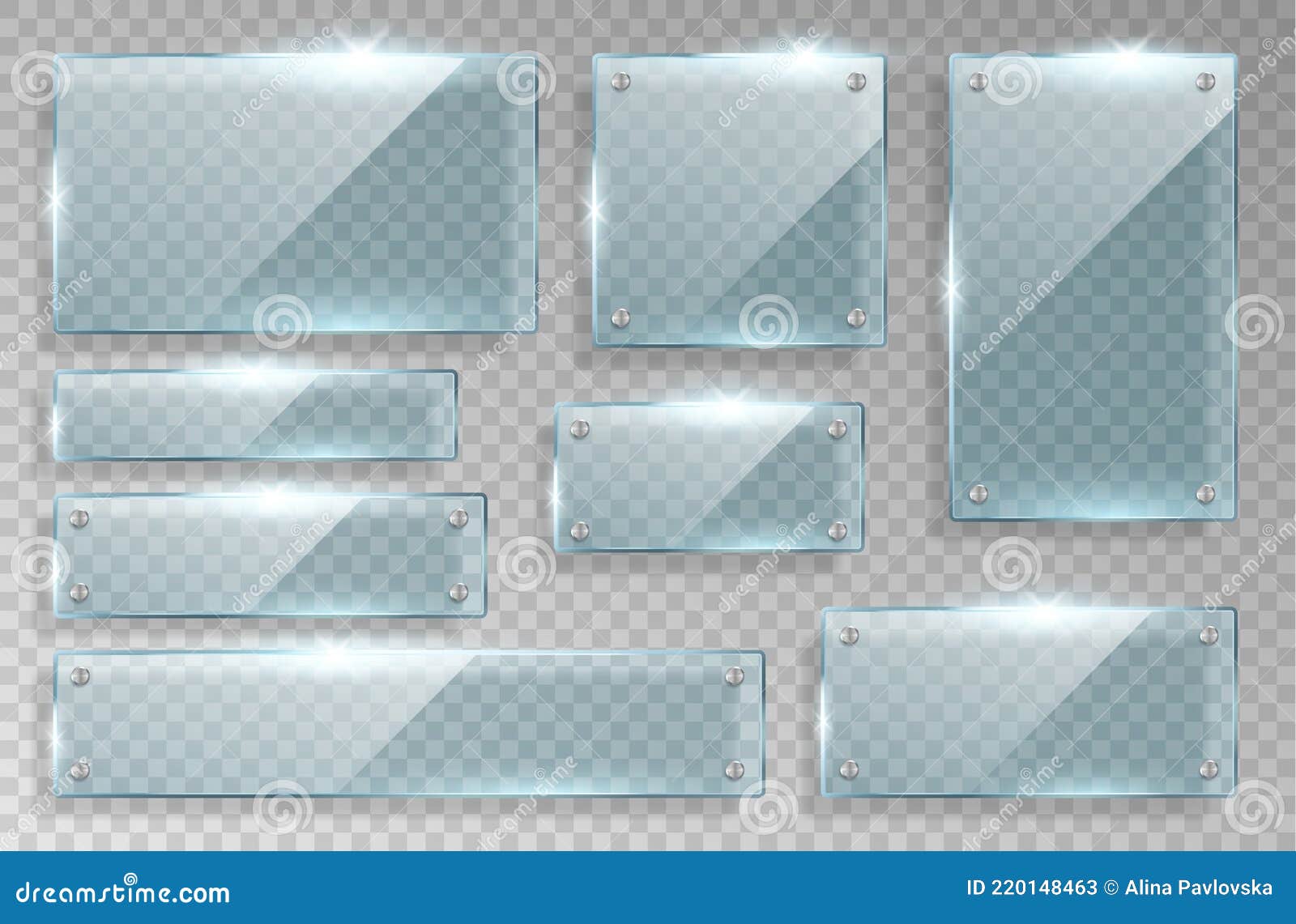 Nameplates Plastic Or Acrylic Holders Vector Set | CartoonDealer.com ...