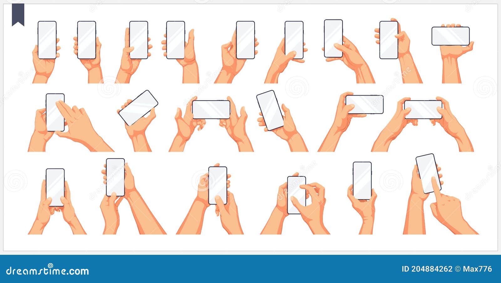 Set Of Realistic Gestures Hand Shape Vector Illustration ... Set Of Realistic Gestures Hand Shape Vector Illustration ...