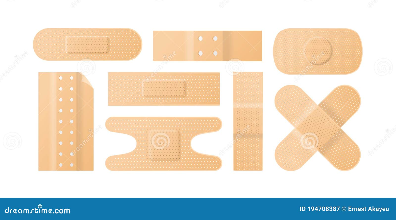 Wounds Plaster. Medical Patch For Surgical Stitch, Scar, Laceration ...