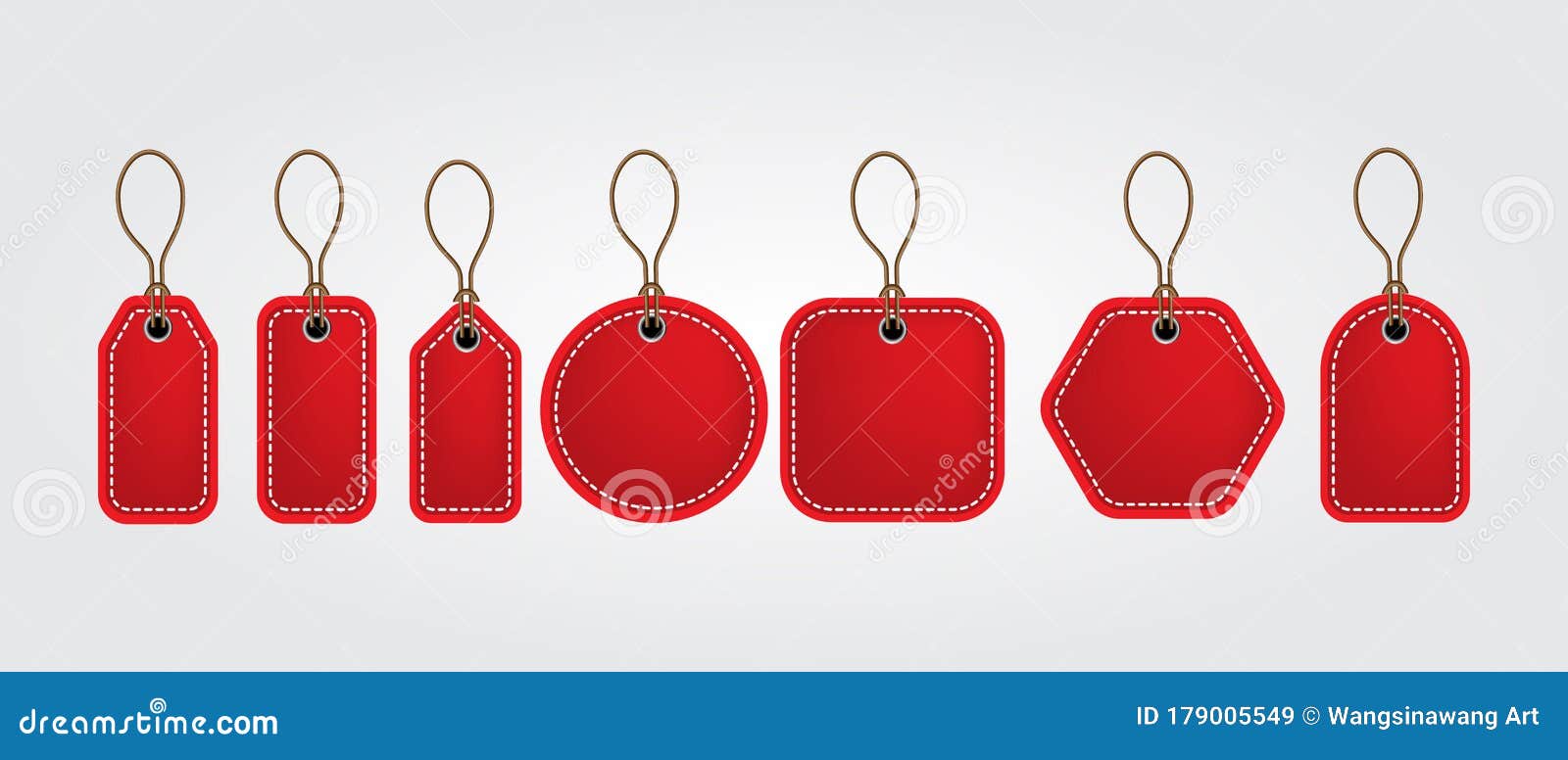 Set Realistic Prize Tag Icon Vector Illustration Stock Vector ...