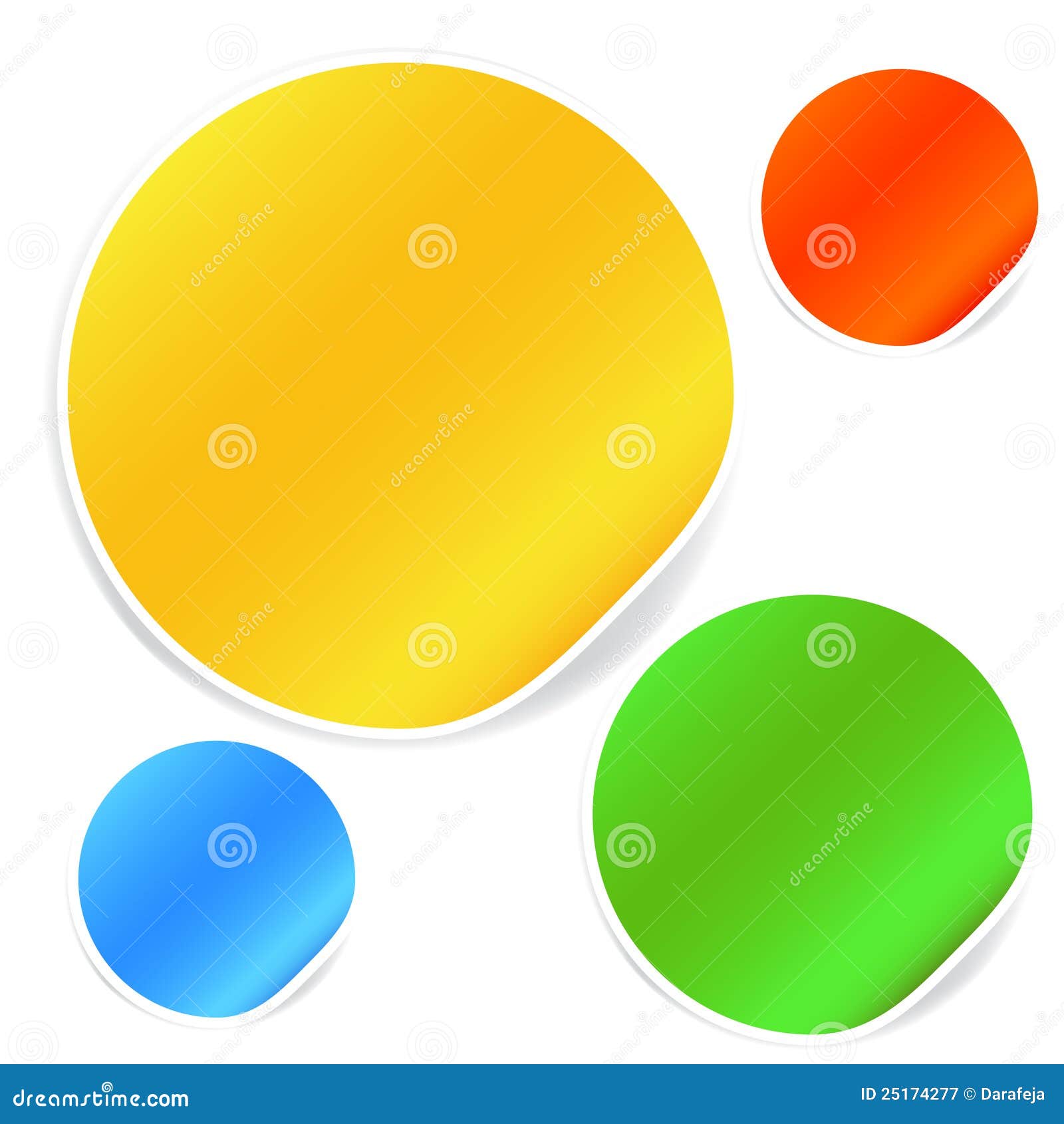 Set of realistic stickers stock vector. Illustration of clear - 25174277