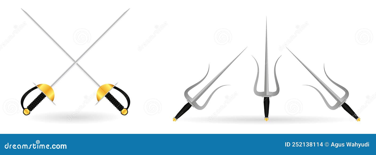 Realistic Sword, Ancient Sword Royalty-Free Cartoon | CartoonDealer.com ...