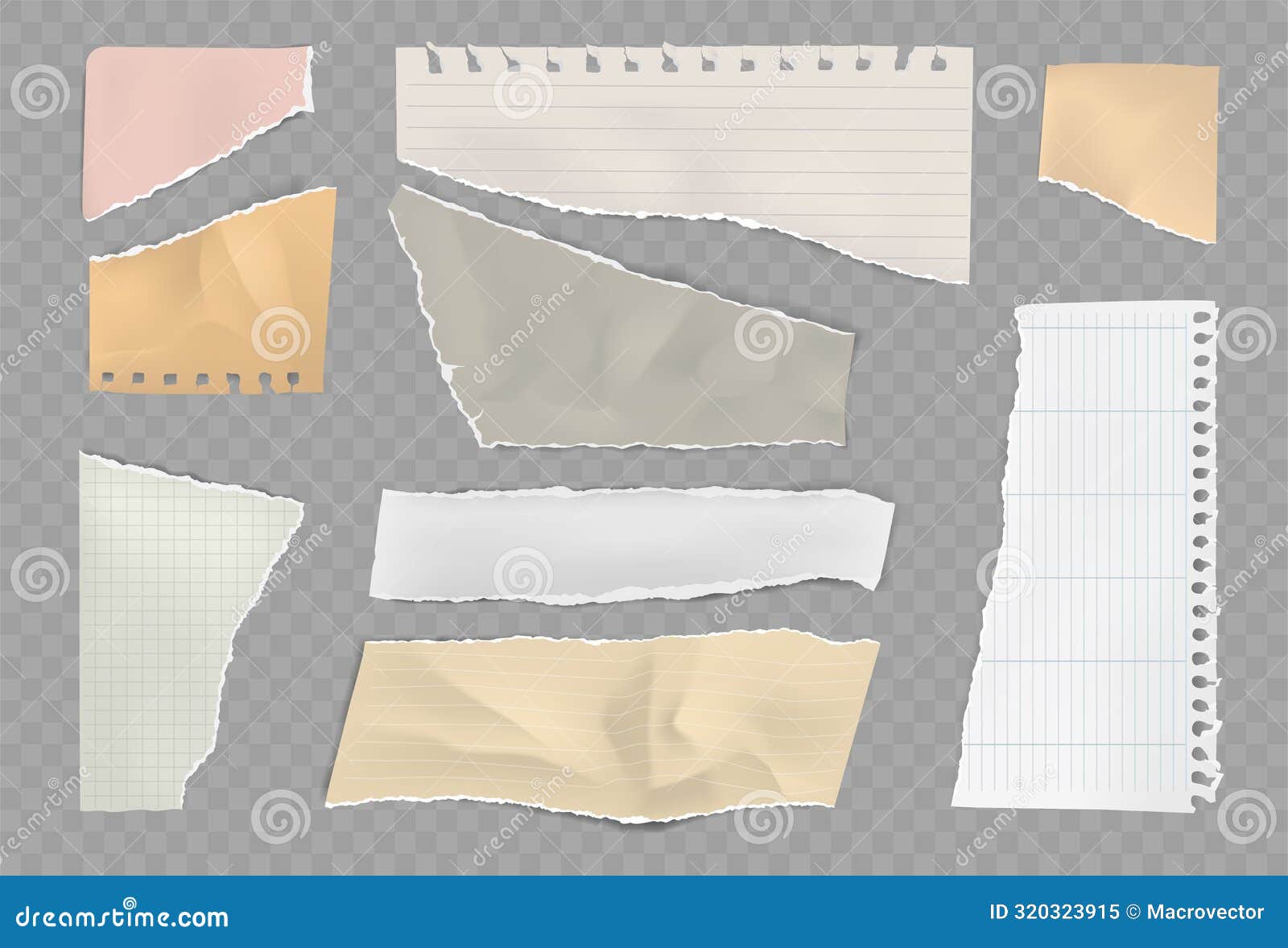 Realistic Torn Paper Edges Cutout Of Paper Creative AI Stock Photo ...