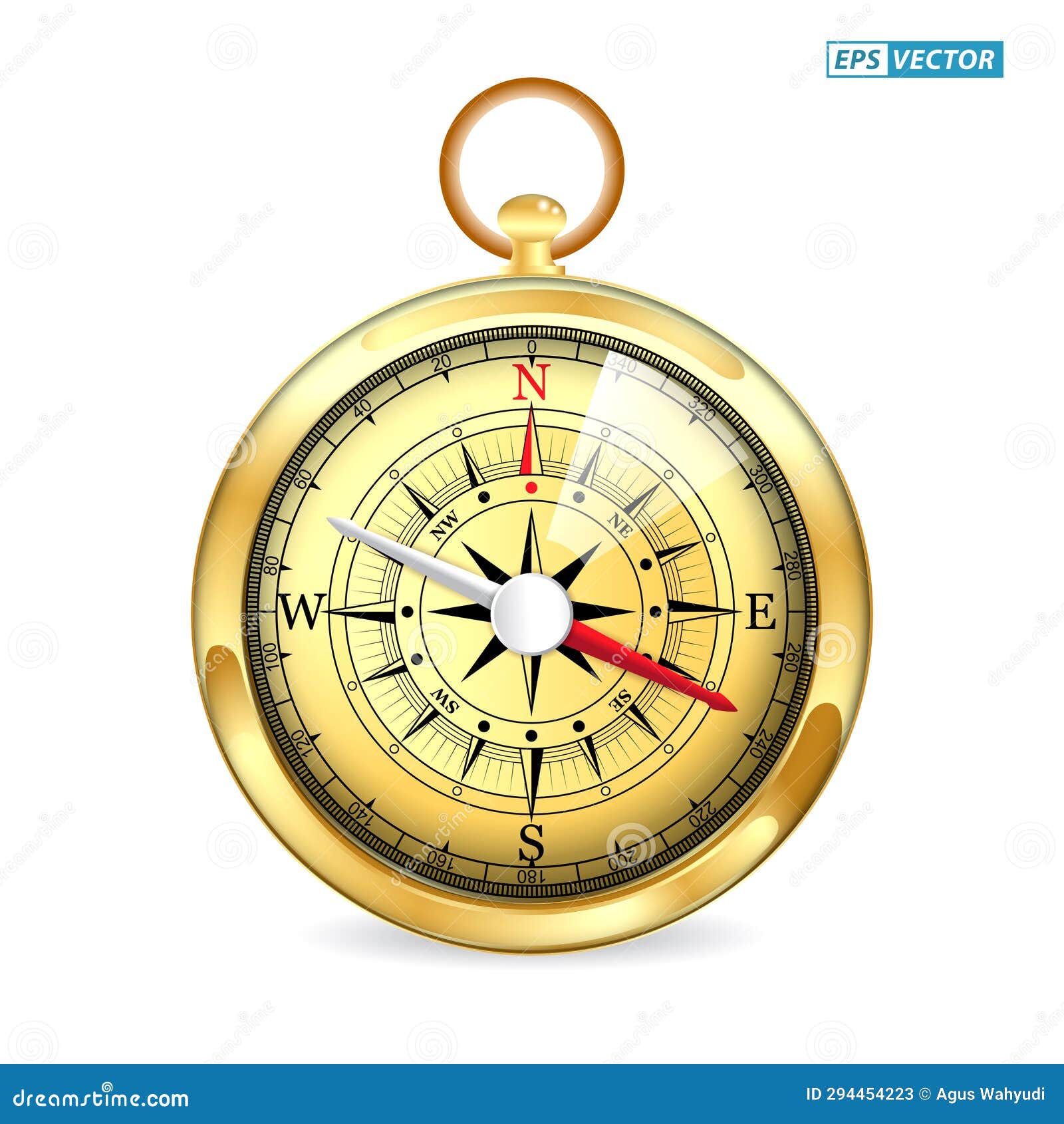 Set of Realistic Wind Compass Marine Isolated. Eps Vector.. Stock ...