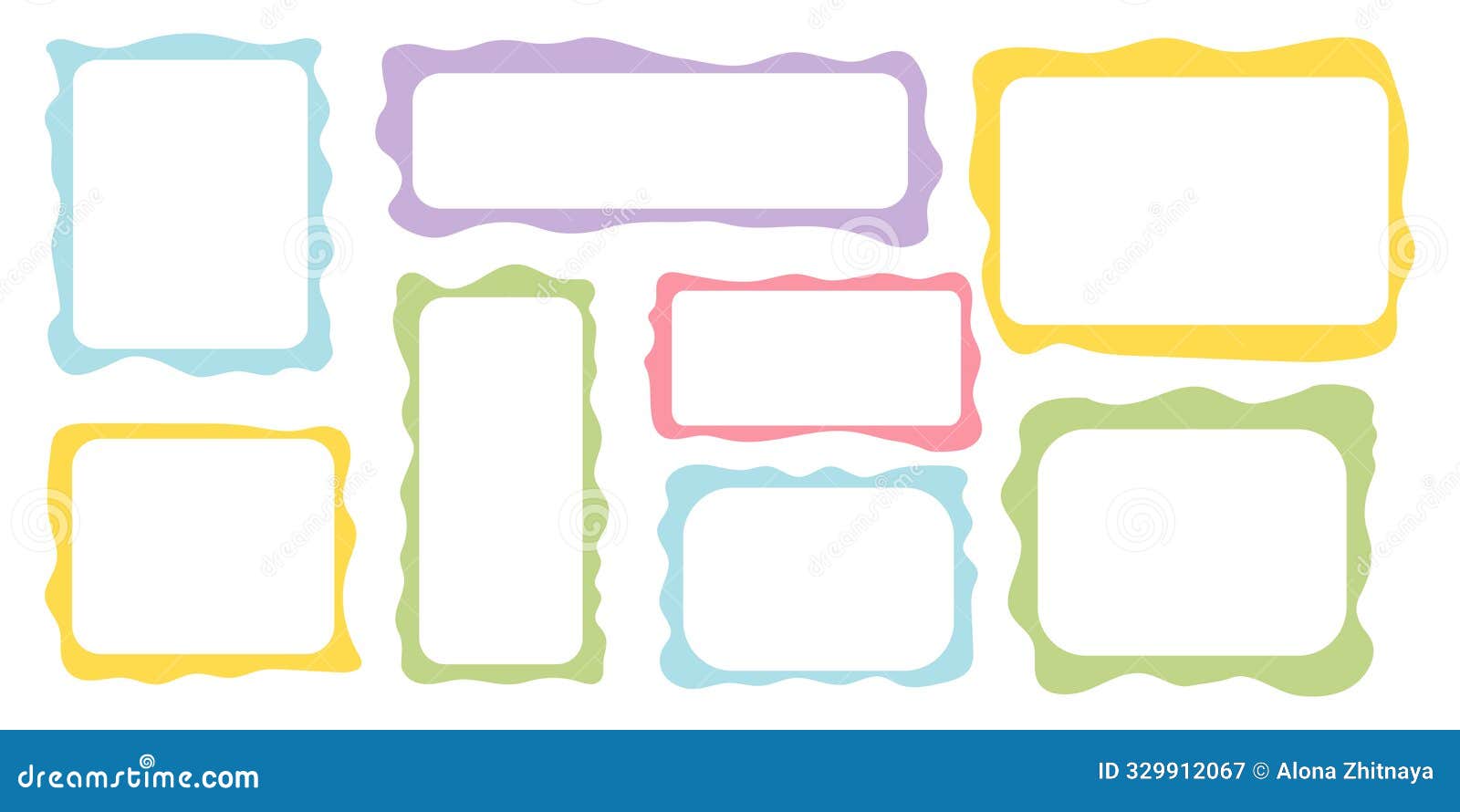 Set Rectangle and Square Paper Quote Frames, Quote Text Box, Empty Form ...