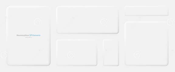 A Set of Rectangular Banners with Rounded Edges on a White Background ...