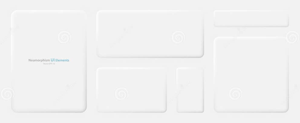 A Set of Rectangular Banners with Rounded Edges on a White Background ...