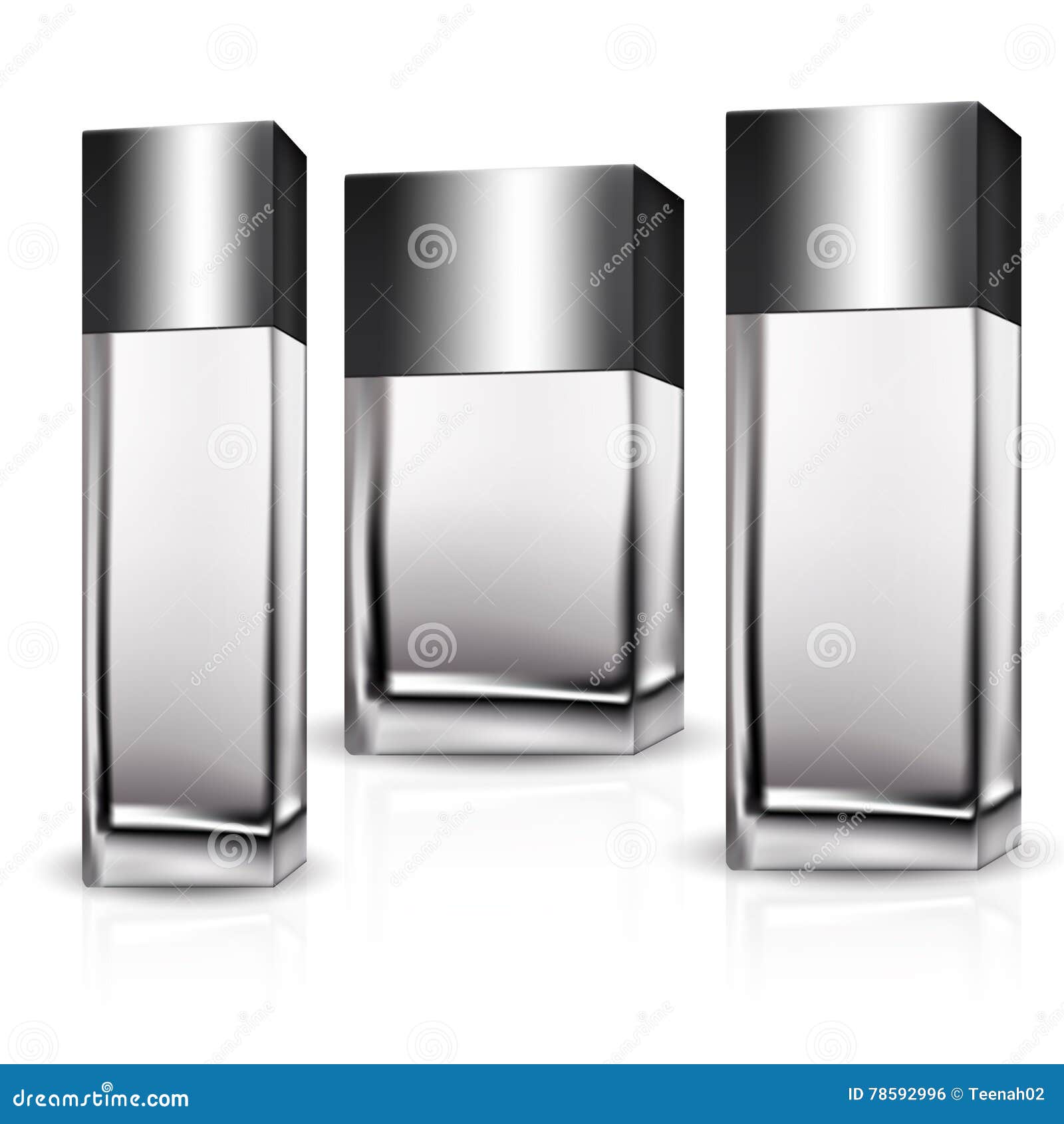 SET Rectangular Bottle Perfume Stock Vector - Illustration of gift ...