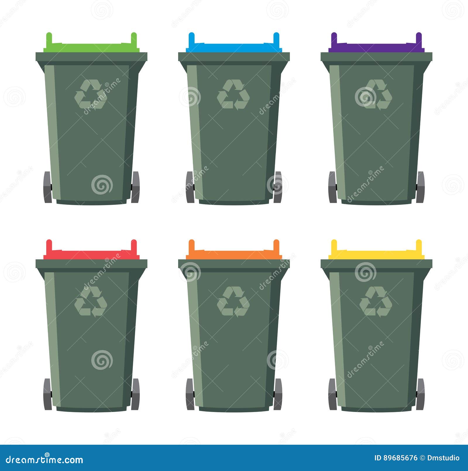 Recycling Wheelie Bin Icons, Vector | CartoonDealer.com #78586038 Recycling Wheelie Bin Icons, Vector | CartoonDealer.com #78586038