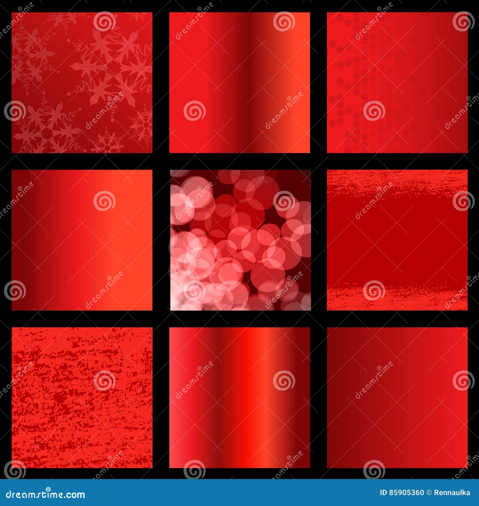 Set of Red Abstract Backgrounds, Business Template Design Stock Vector ...
