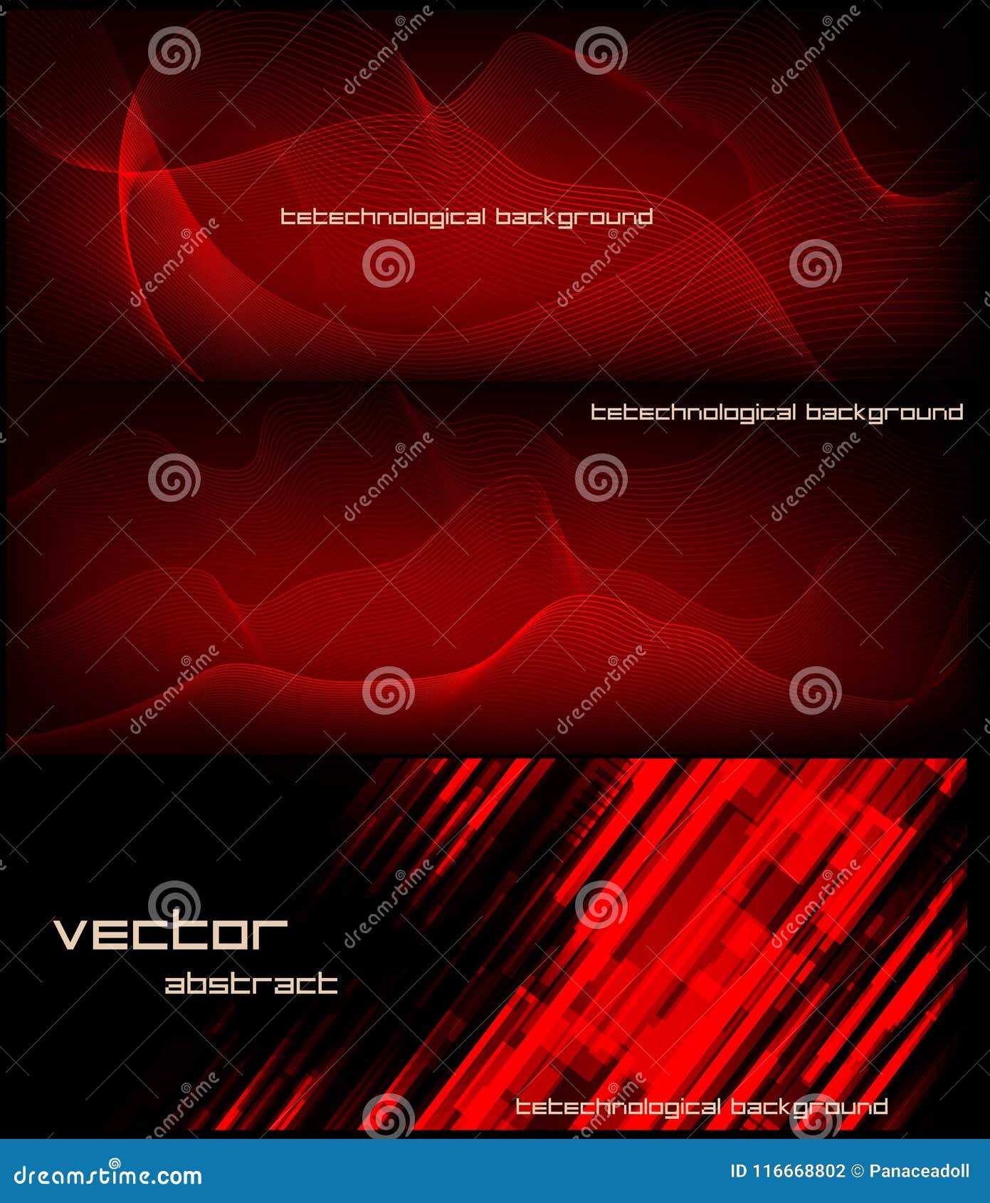 Abstract Banner for Facebook Poster Vector Design Stock Illustration ...