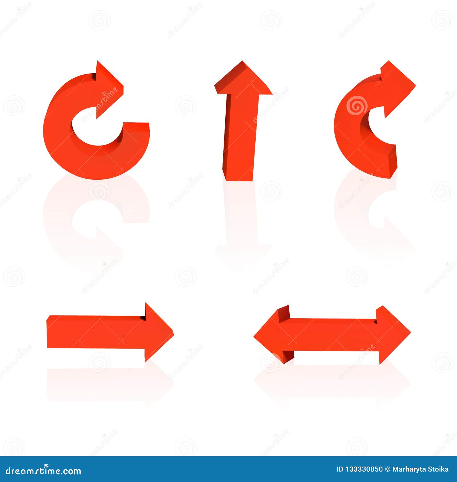 Set of red arrows. stock vector. Illustration of info - 133330050