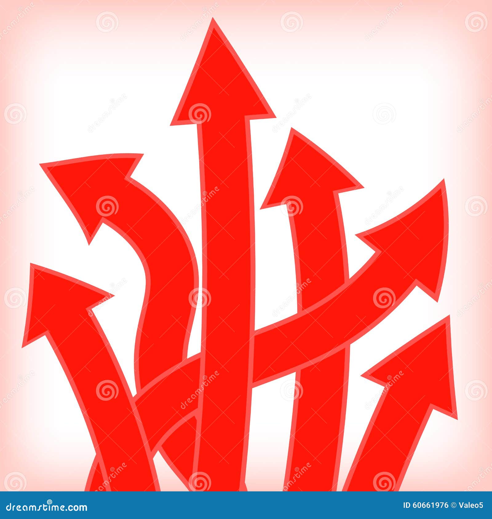 Set of Red Arrows stock vector. Illustration of collection - 60661976
